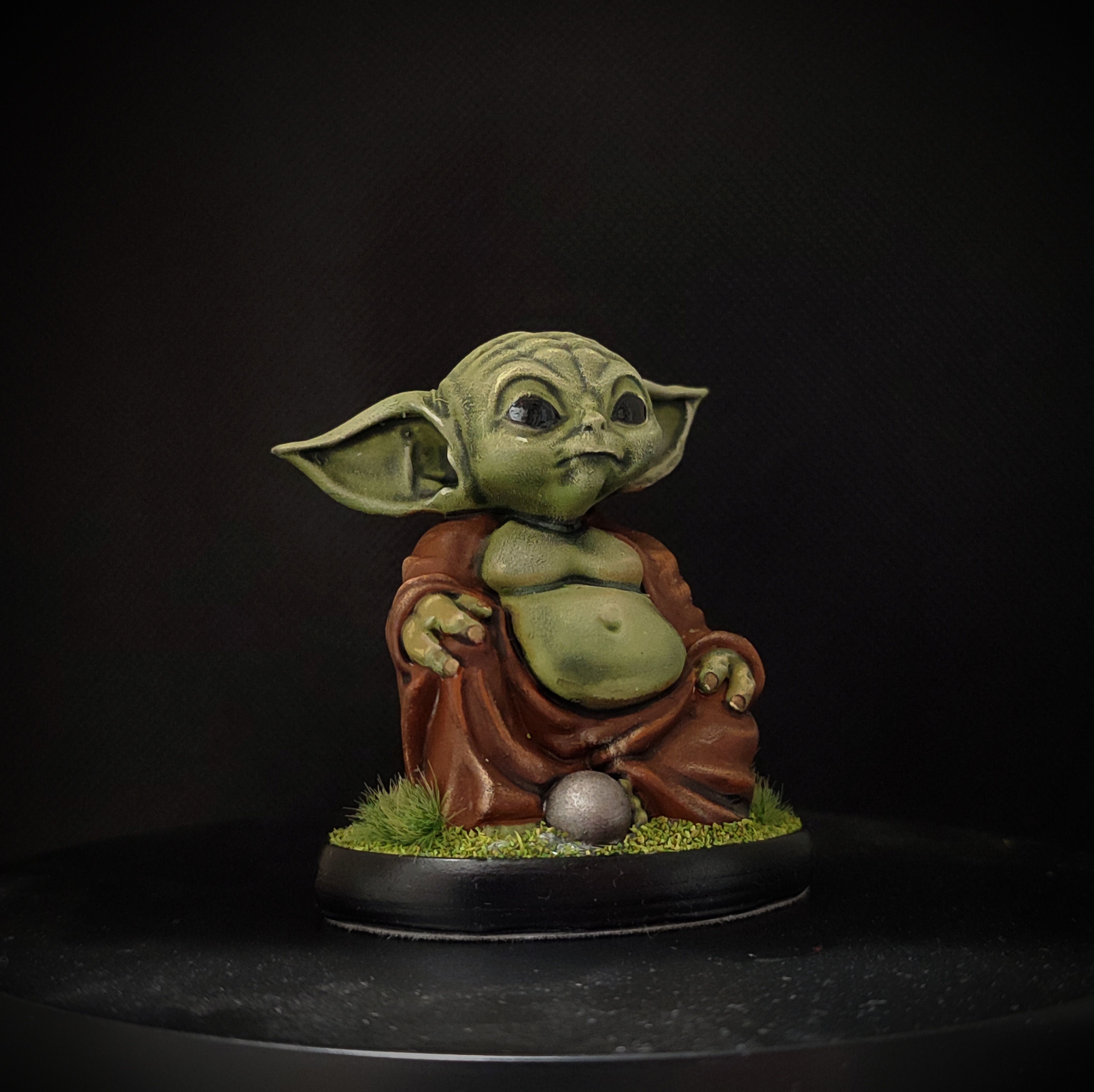 Baby Yoda Meditation time Buddha statue Grogu fan art 3D model | CGTrader