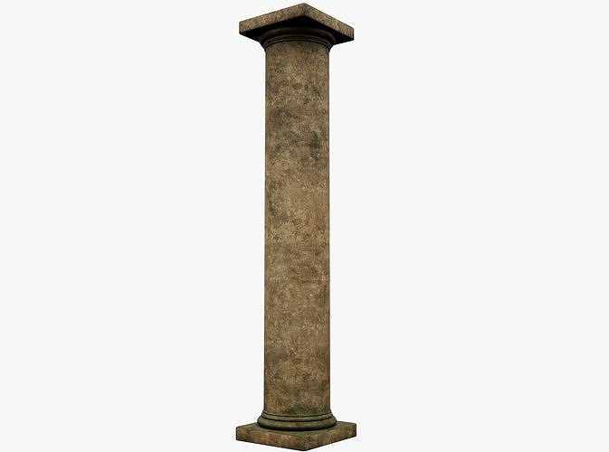 3D model Column stone VR / AR / low-poly | CGTrader