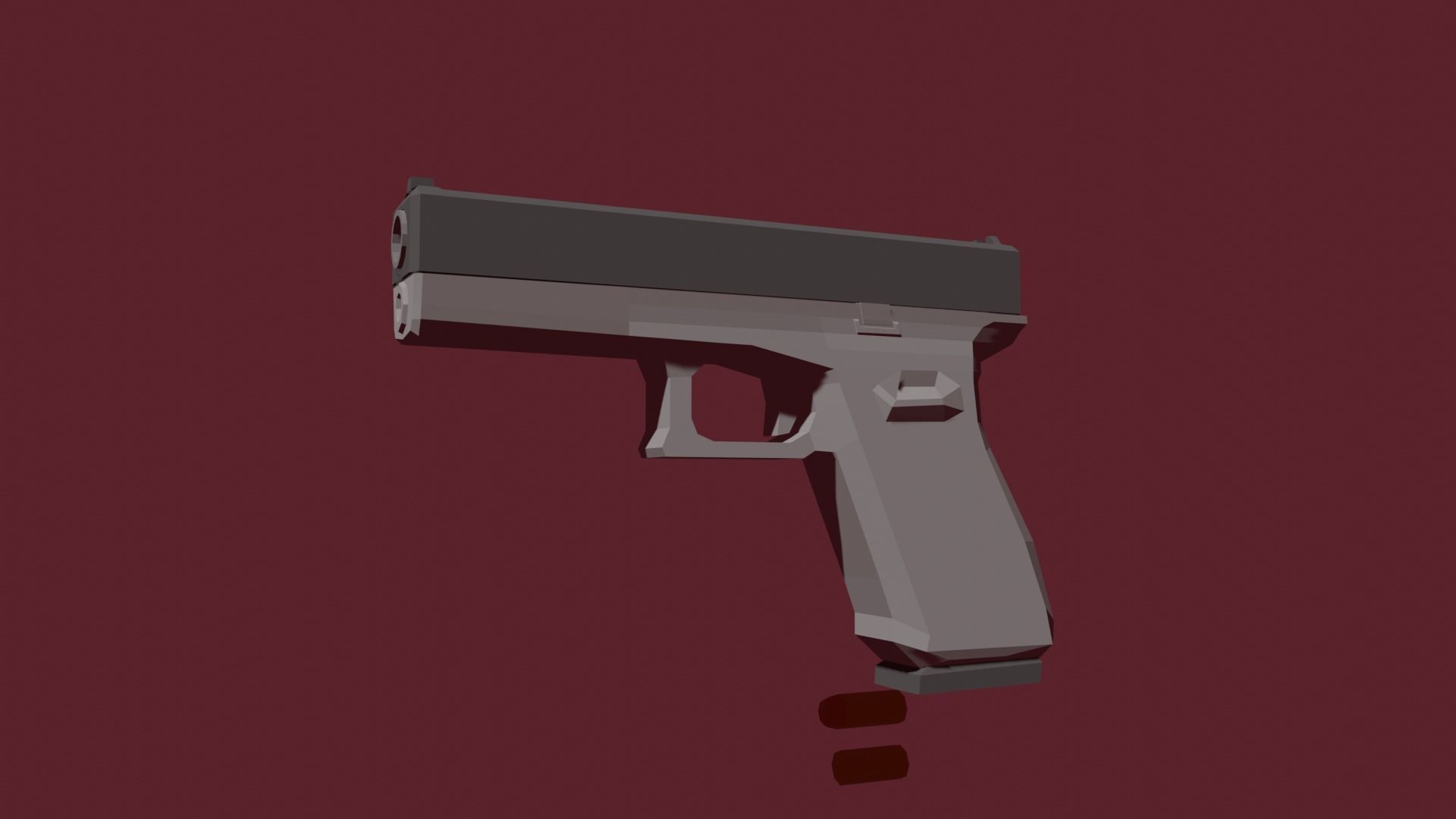 Glock 20 Low Poly free VR / AR / low-poly 3D model rigged | CGTrader