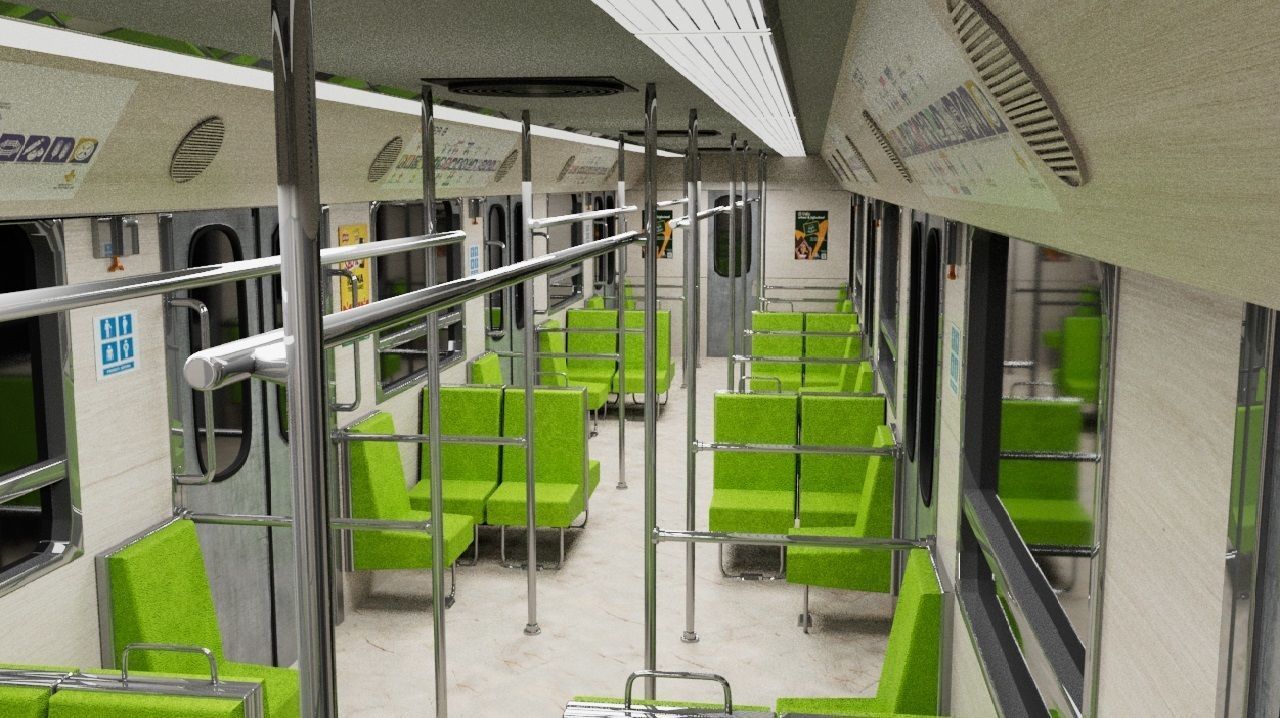 Vagon metro CDMX 3D model | CGTrader