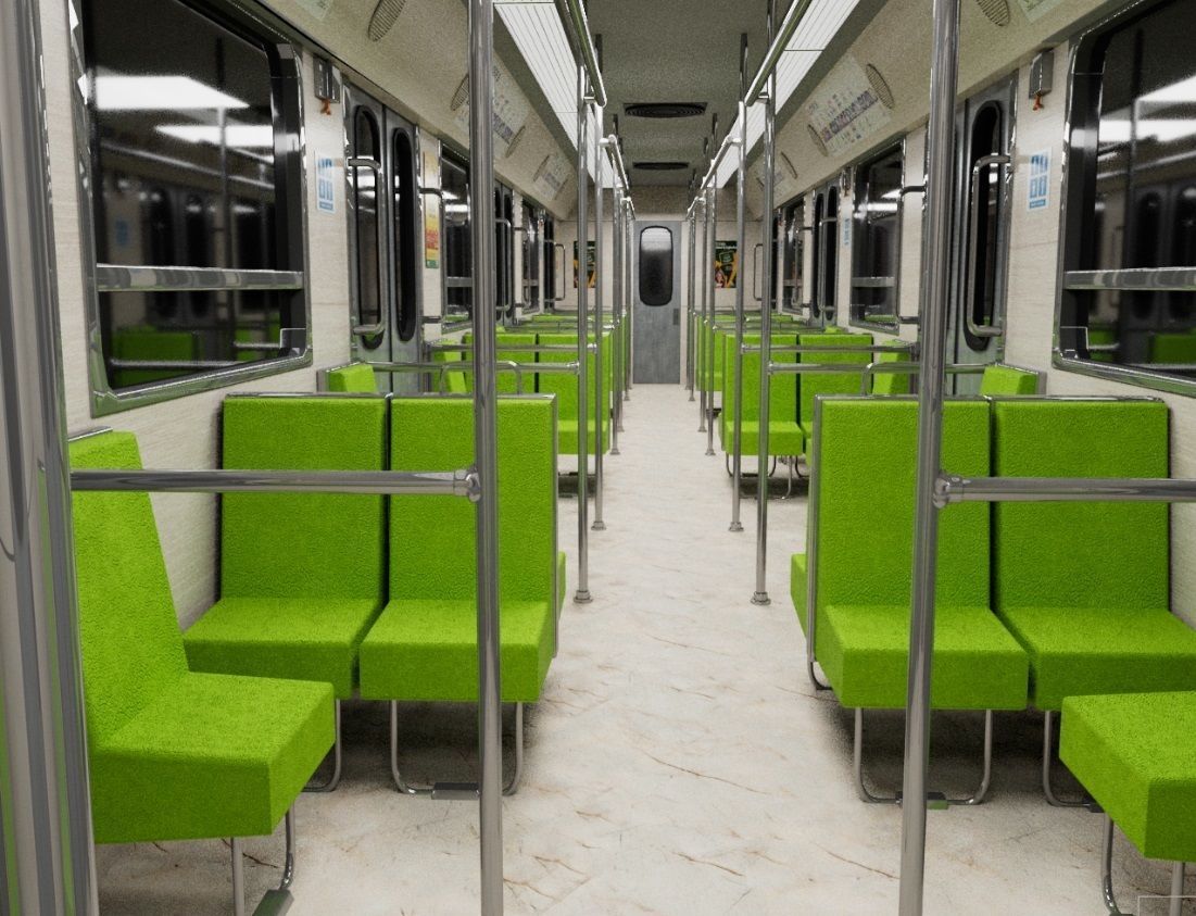 Vagon metro CDMX 3D model | CGTrader