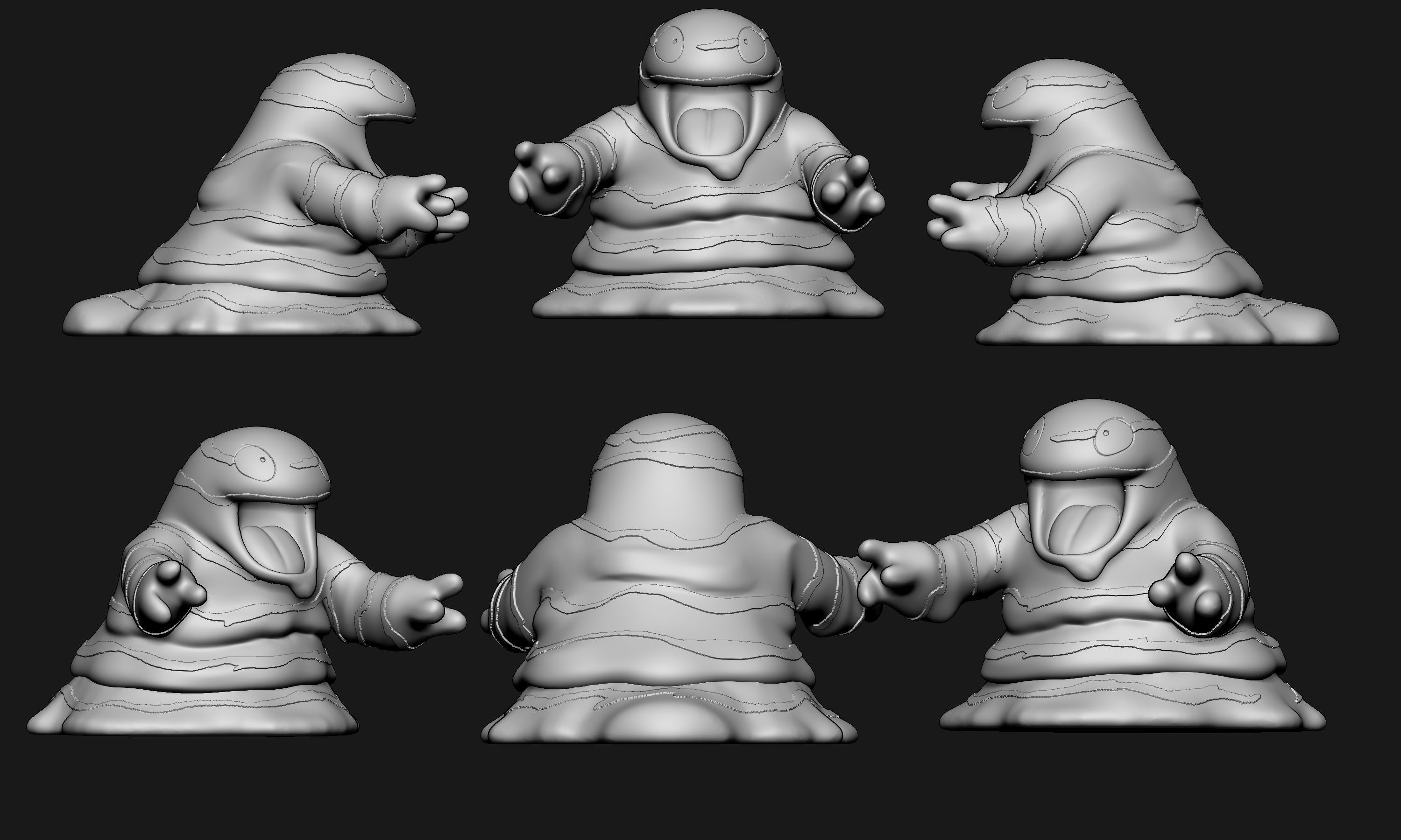 Pokemon - Grimer and Muk with 2 poses 3D model 3D printable | CGTrader