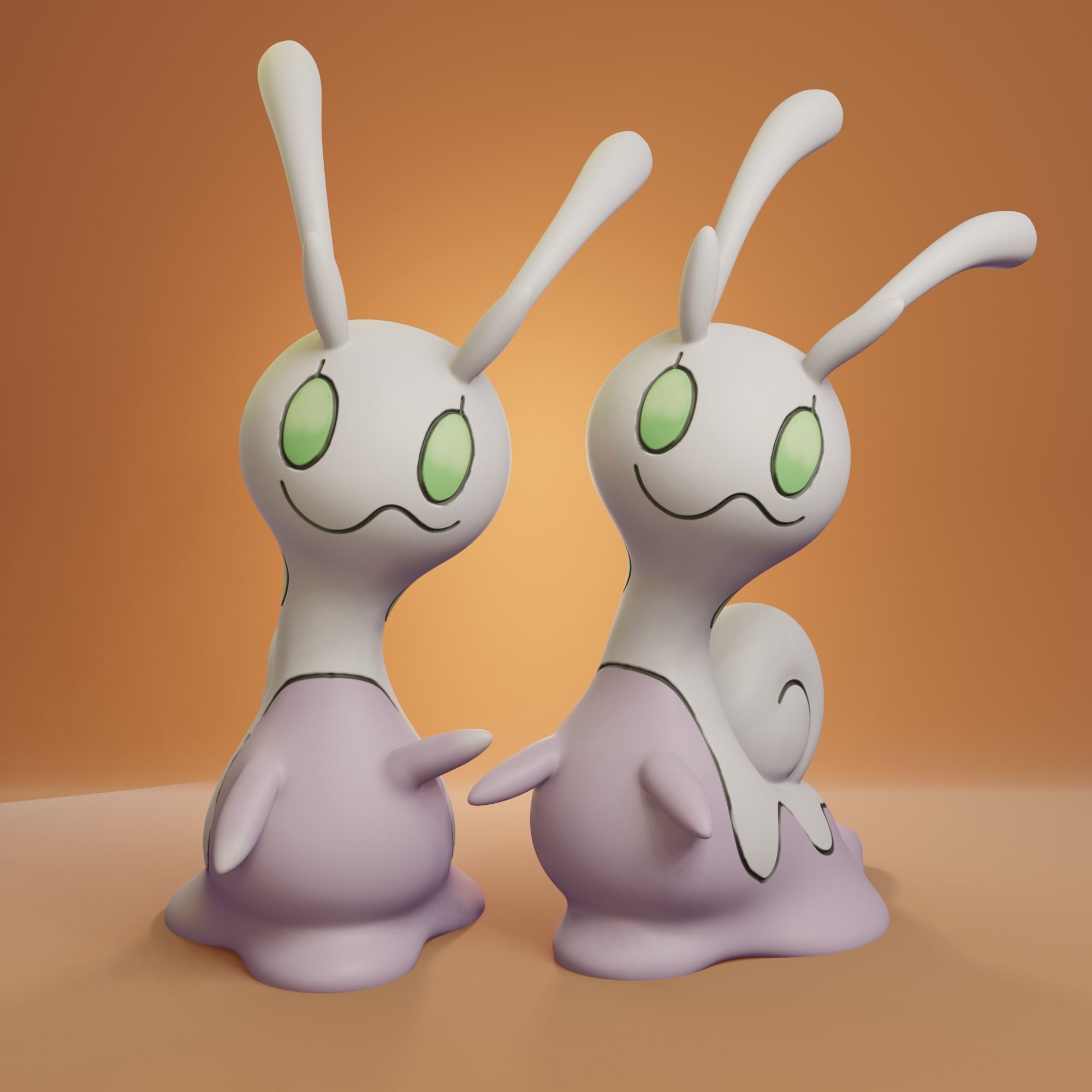Pokemon - Goomy Sliggoo and Goodra with 2 poses 3D model 3D printable ...