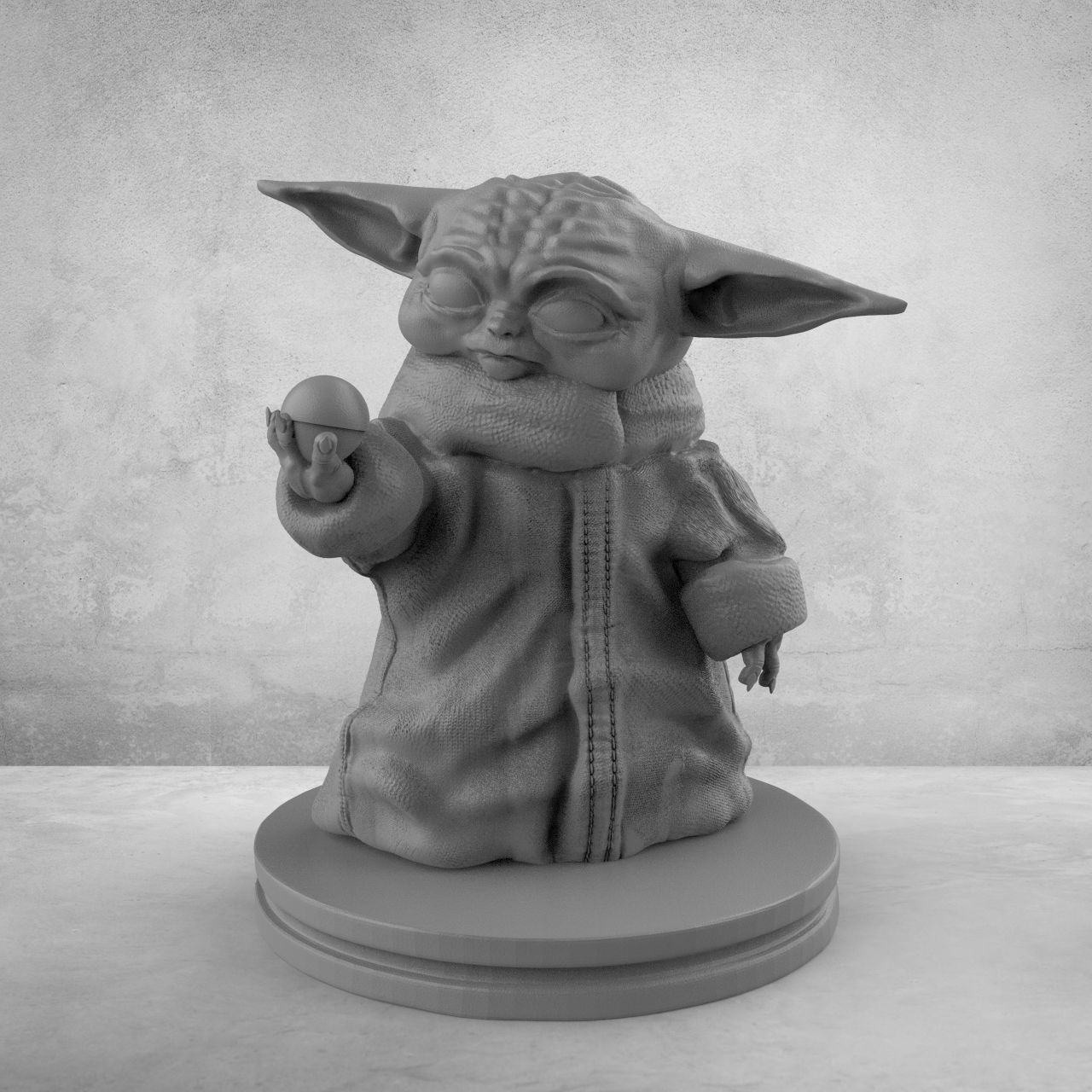 Grogu The Mandalorian 3D model 3D printable | CGTrader