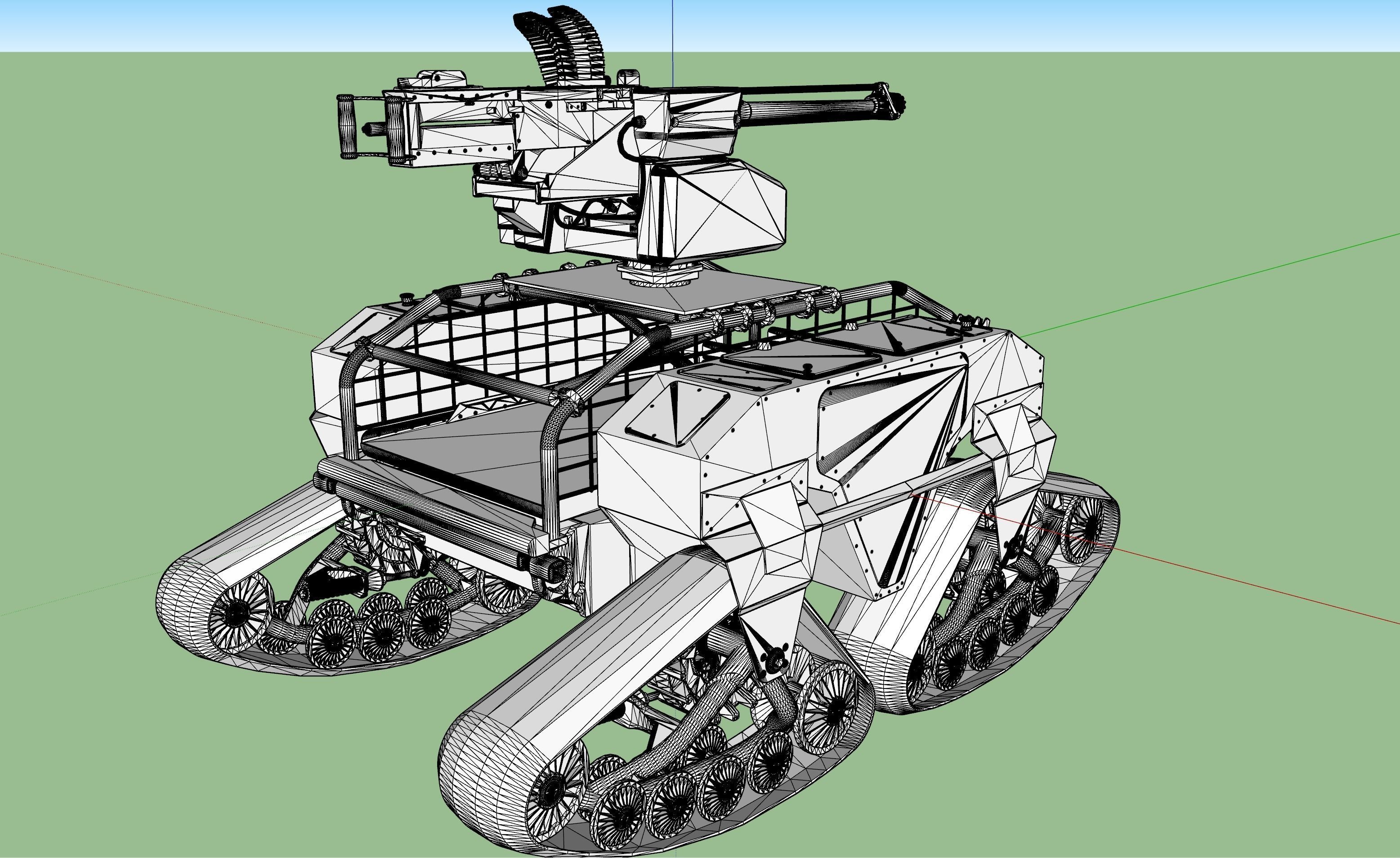 Unmanned Ground Attack vehicle - UGAV MUTT - J5 INTEGRATOR ARGO 3D ...