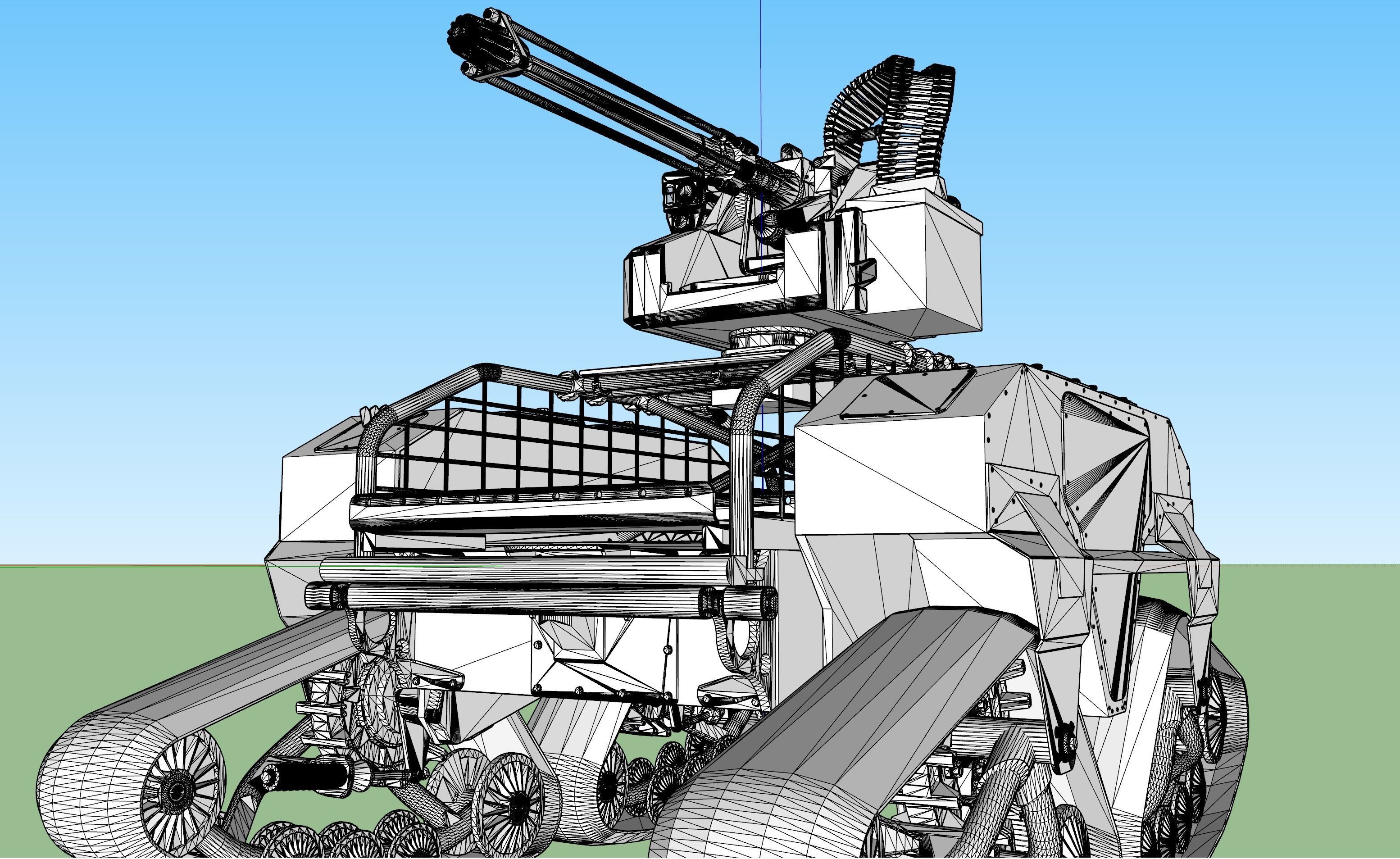 Unmanned Ground Attack vehicle - UGAV MUTT - J5 INTEGRATOR ARGO 3D ...