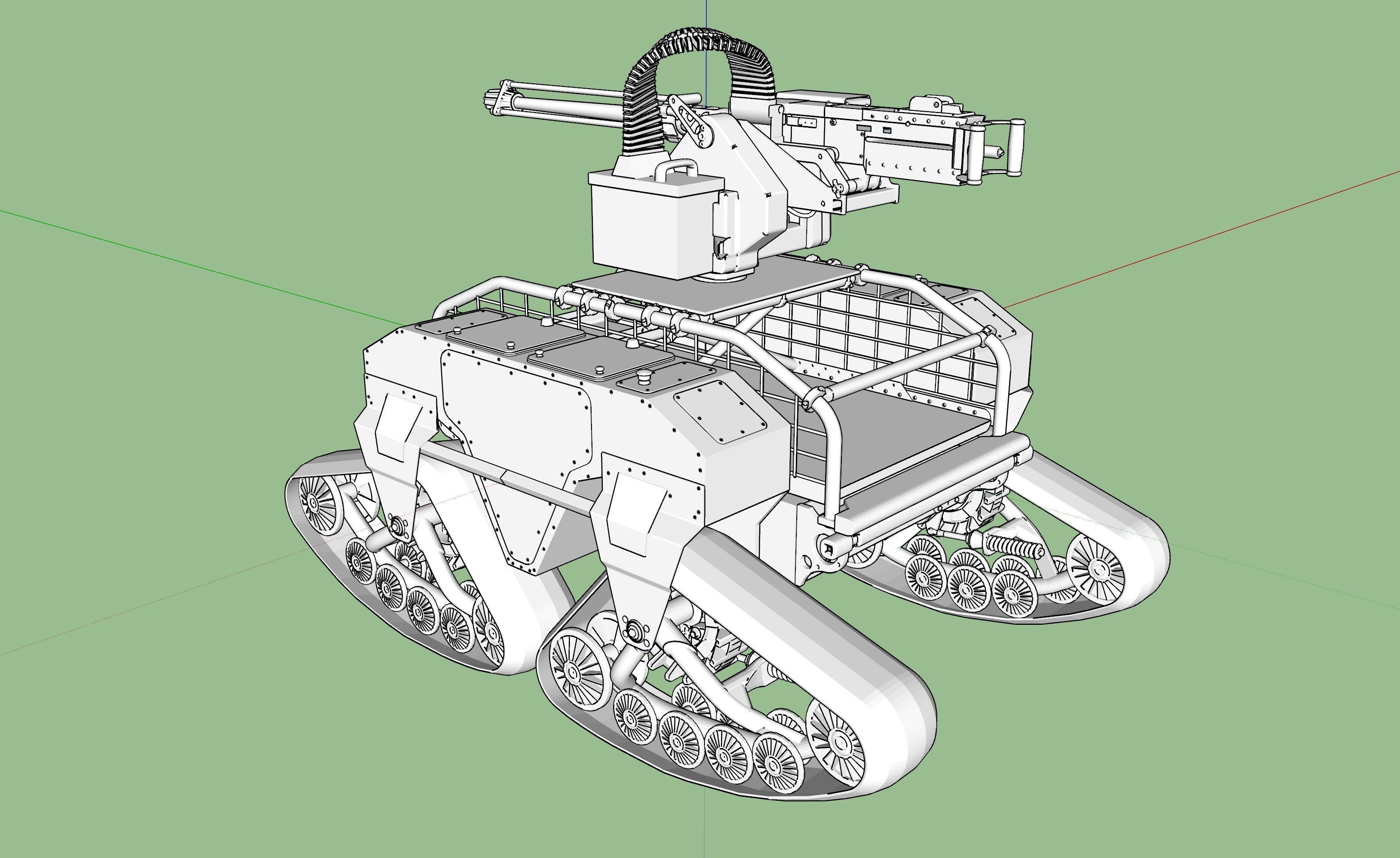 Unmanned Ground Attack vehicle - UGAV MUTT - J5 INTEGRATOR ARGO 3D ...