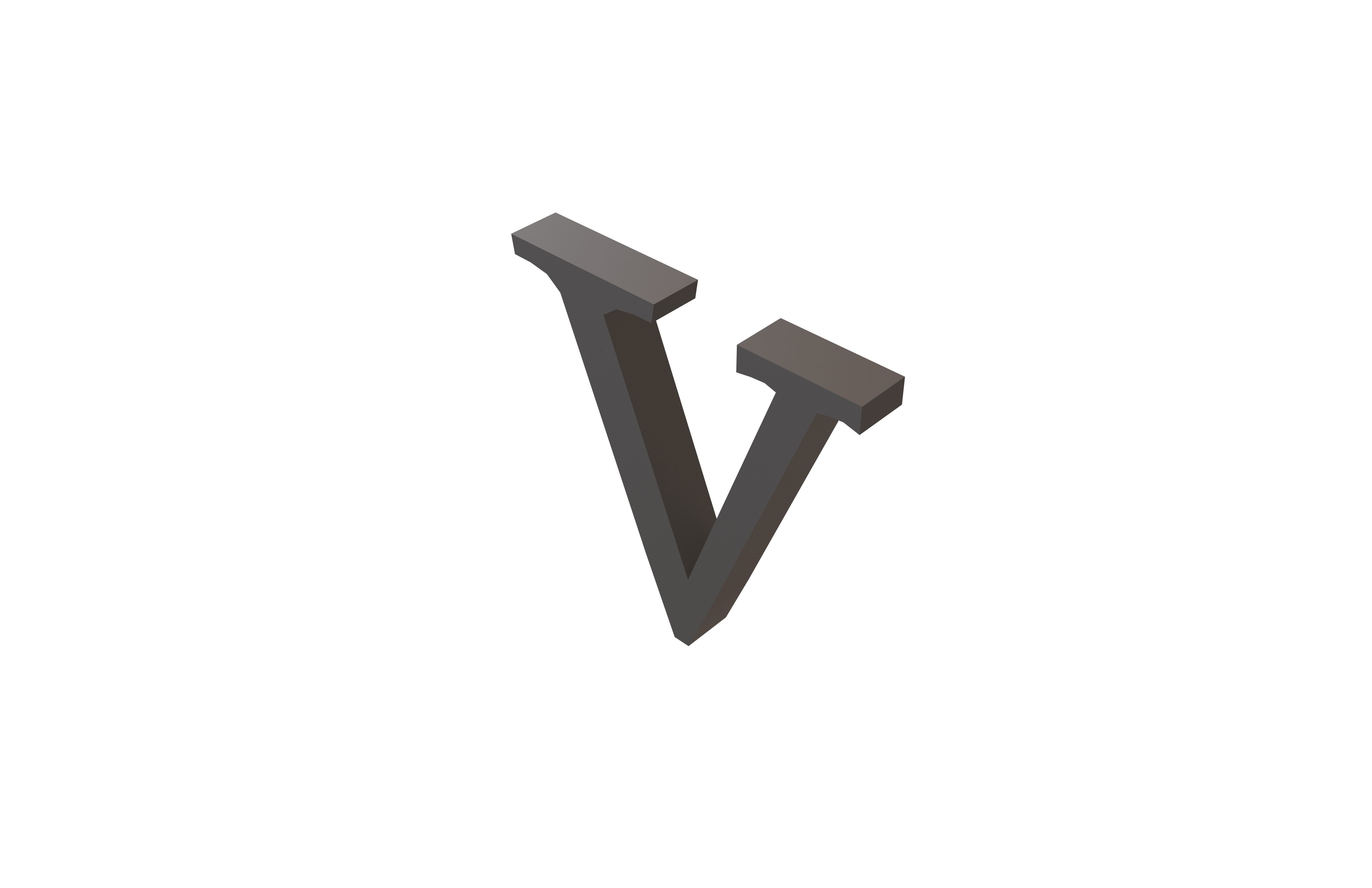 3D model Roman Numerals 5 v1 001 VR / AR / low-poly | CGTrader