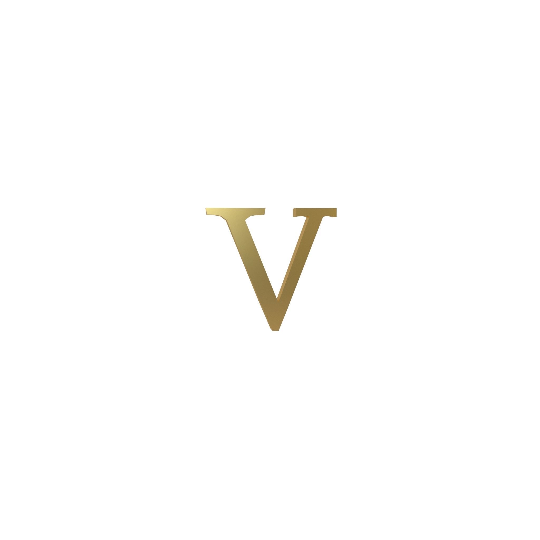 3D model Roman Numerals 5 v1 002 VR / AR / low-poly | CGTrader