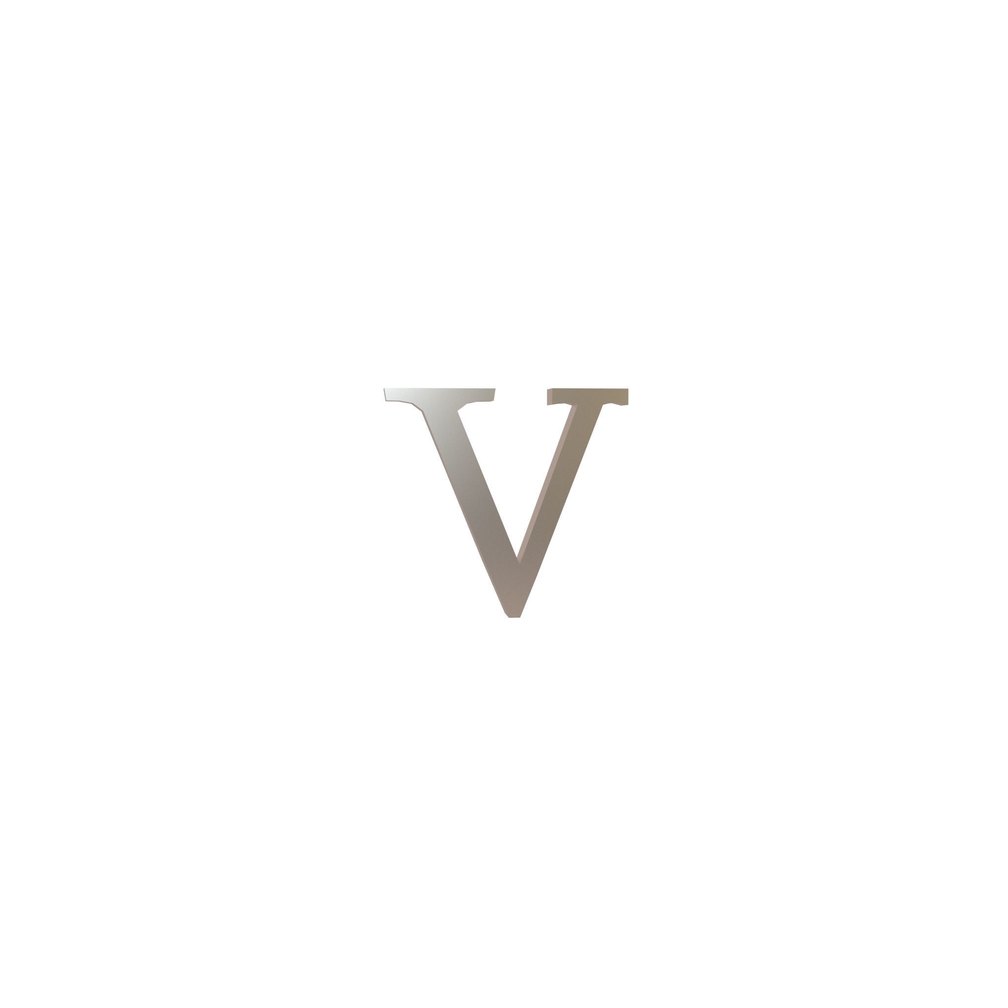 3D model Roman Numerals 5 v1 003 VR / AR / low-poly | CGTrader