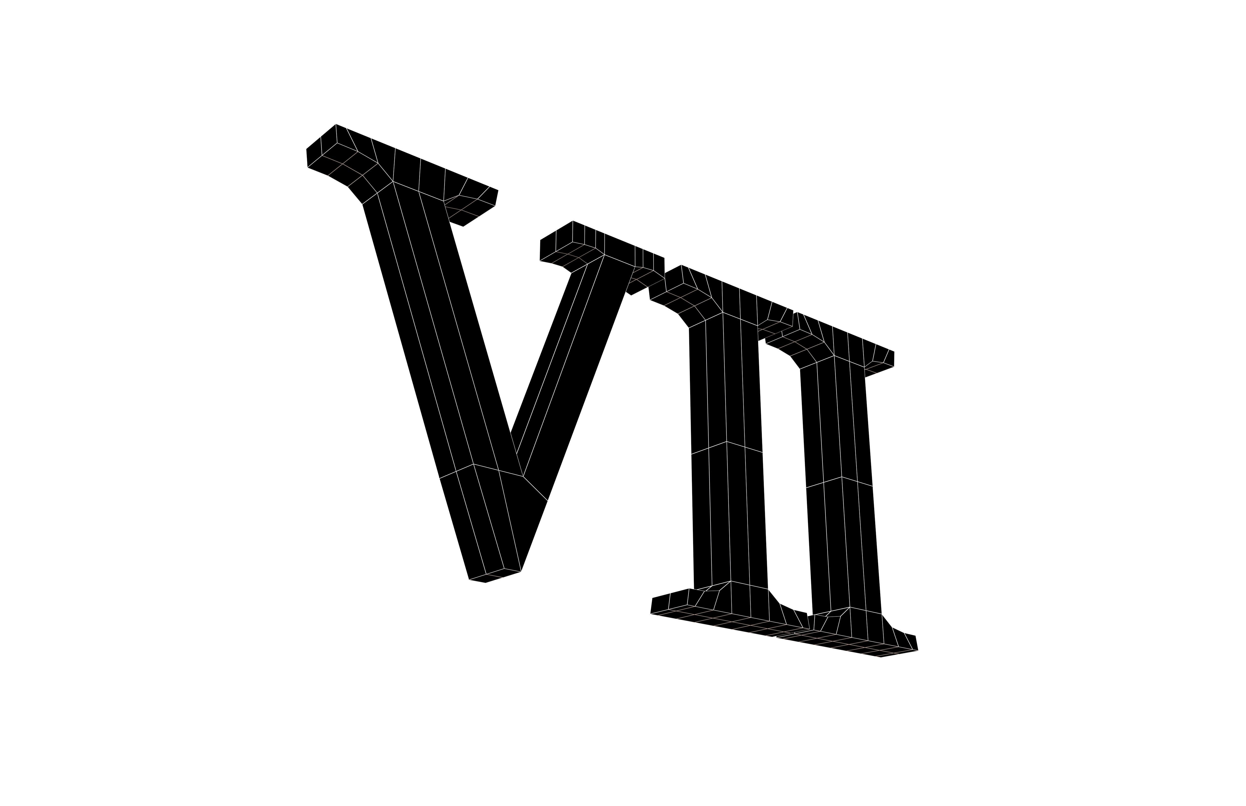 3D model Roman Numerals 7 v1 002 VR / AR / low-poly | CGTrader