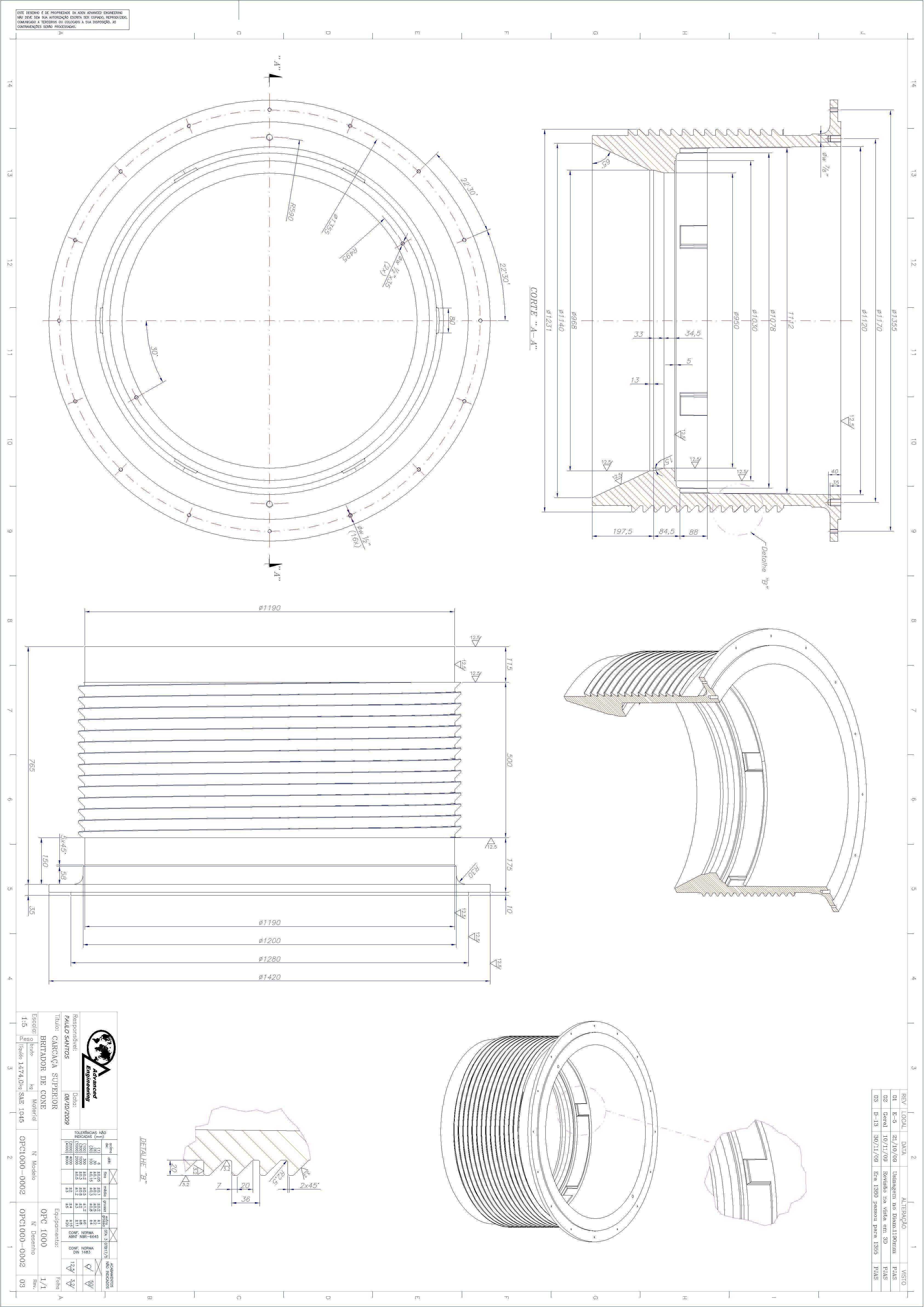 OC 1000 CONE CRUSHER TECHNICAL DRAWINGS 3D model | CGTrader