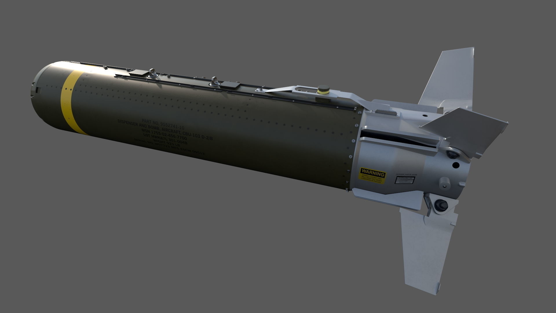 CBU-103 Combined Effects Munition 3D model | CGTrader