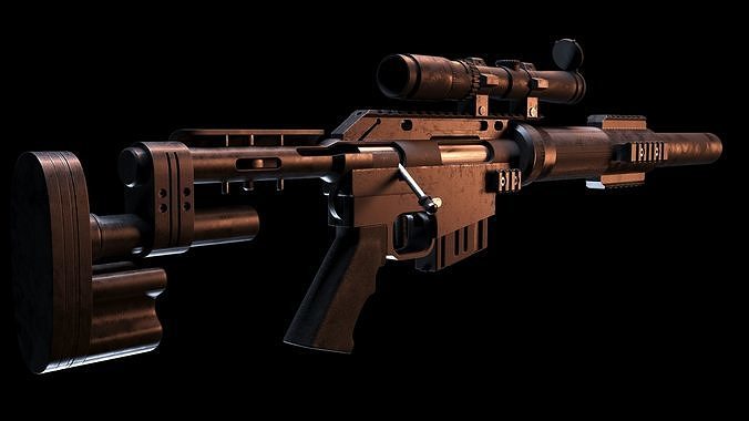 Sniper rifle McMillan CS5 3D model | CGTrader