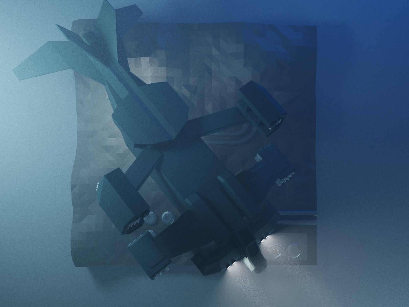Cartoon Alien Dropship Scene 3D model | CGTrader