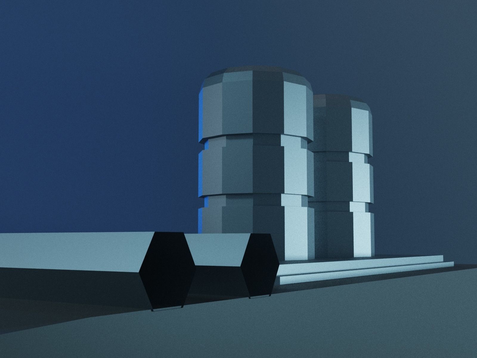 Cartoon Alien Dropship Scene 3D model | CGTrader