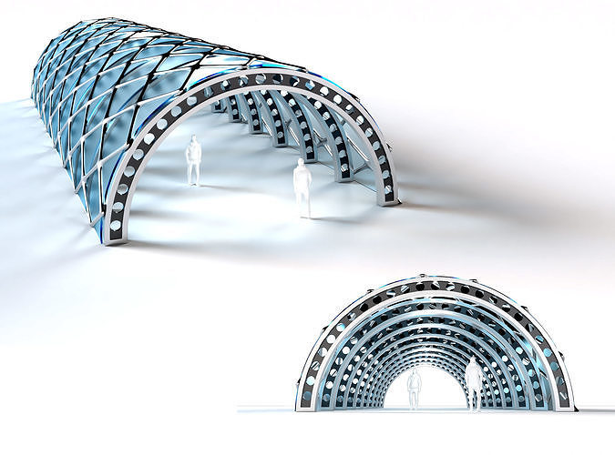 Shade Structure Architectural Stand Alone Structure 3D model | CGTrader