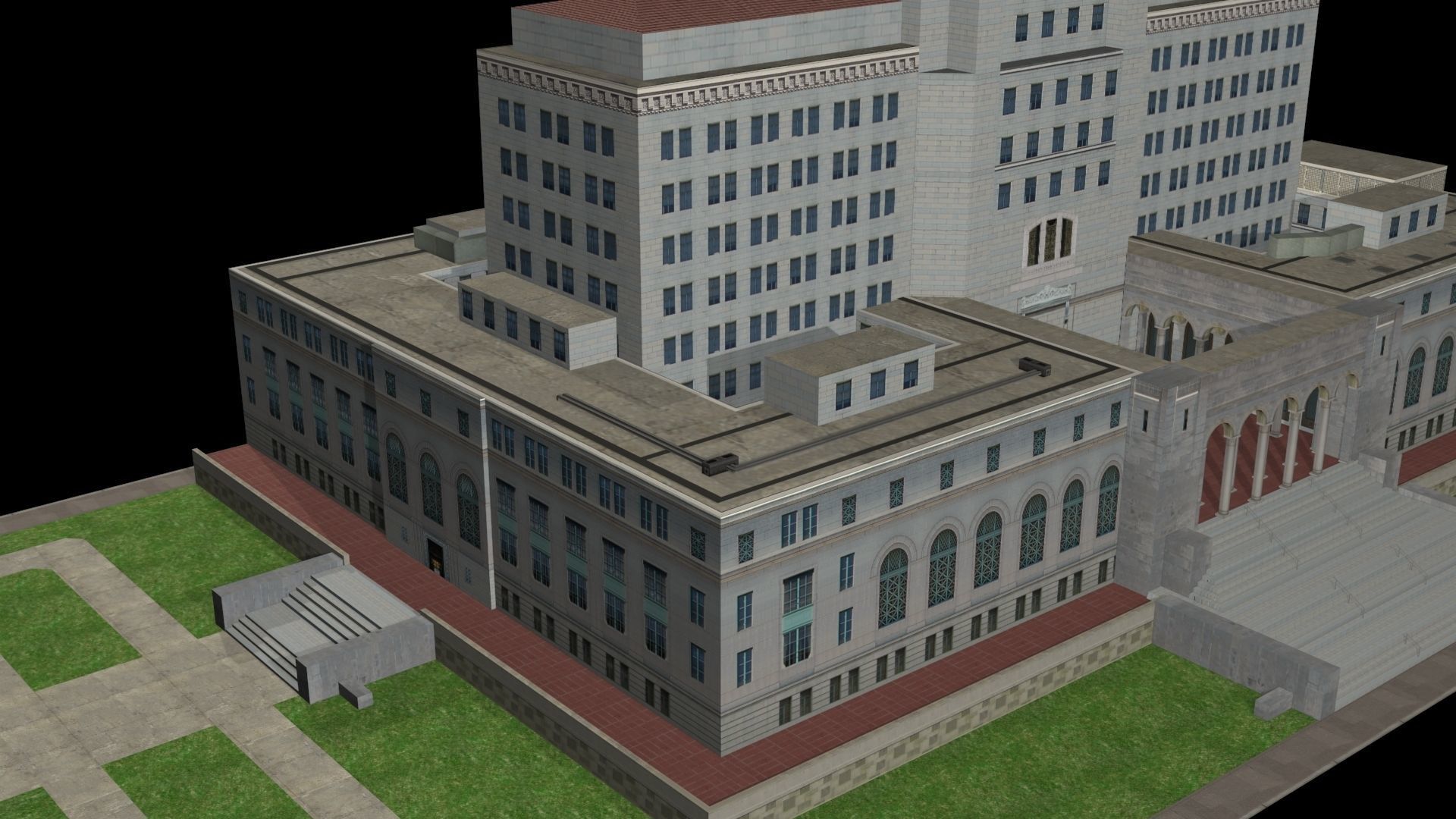 Low Poly City Buildings Set 01 - 24 Buildings 3D model | CGTrader