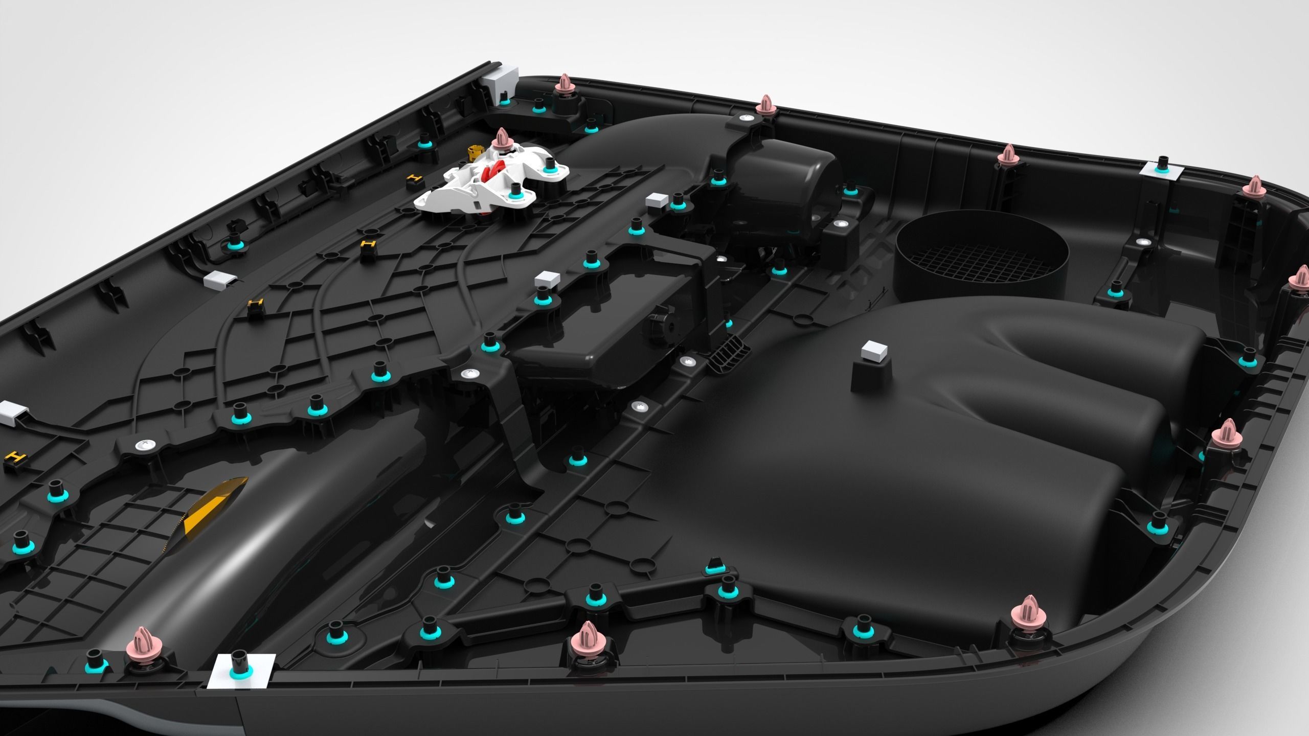 Cars Door and Speaker Bose 3D model rigged | CGTrader