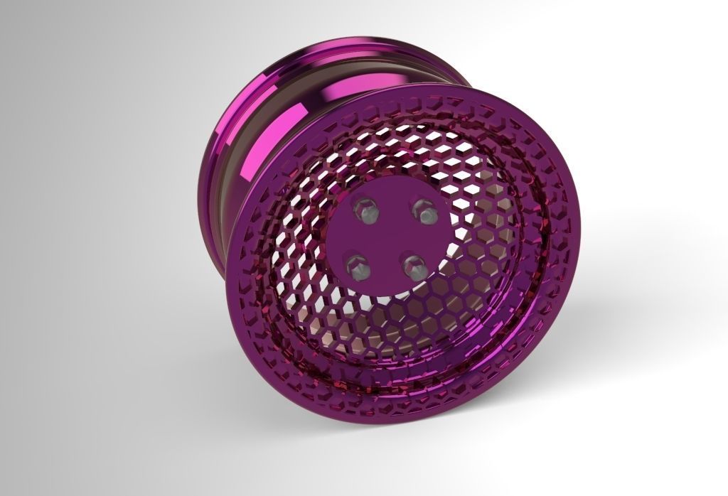 honey comb rims 3D model | CGTrader
