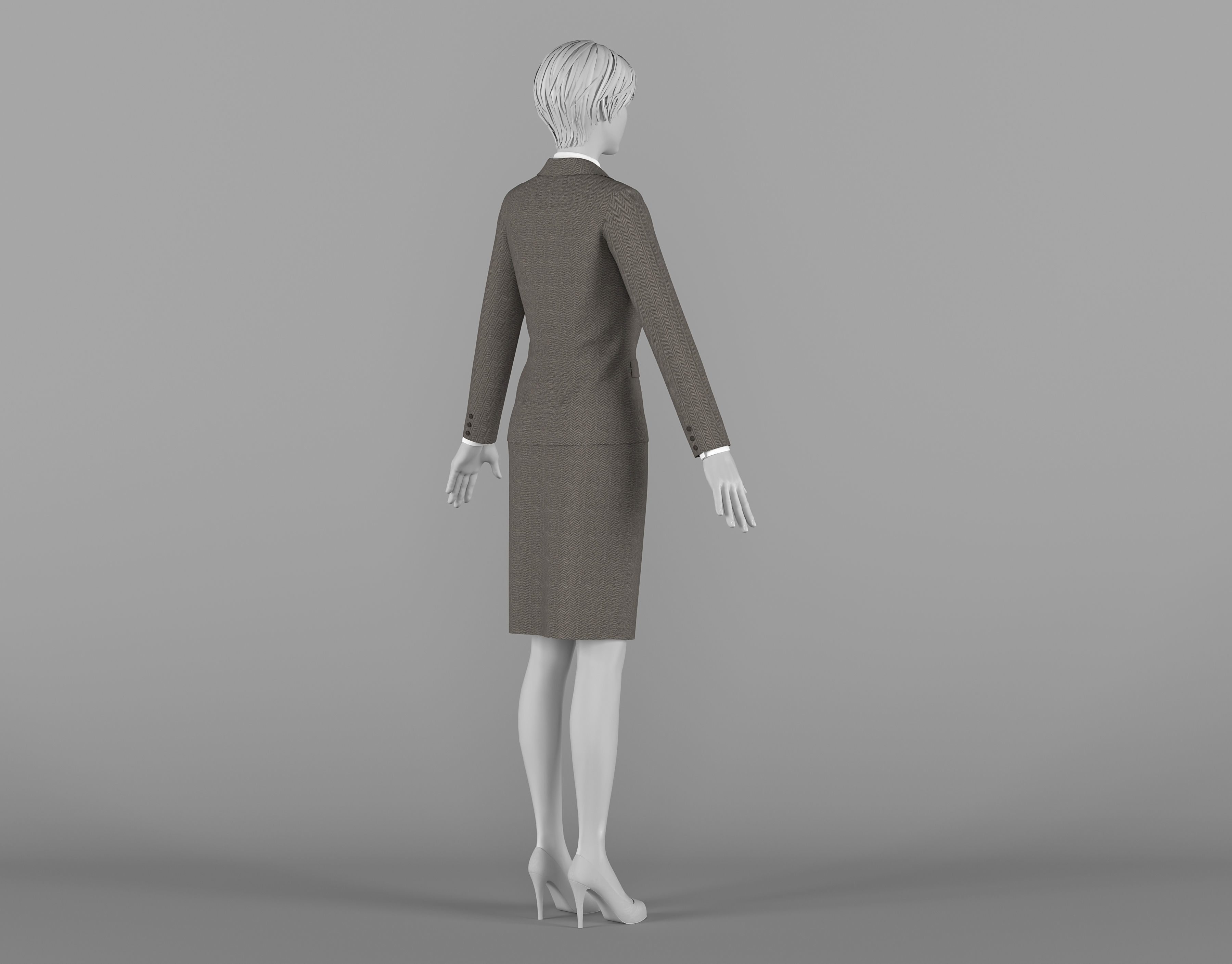 Women Formal Suits 3D model | CGTrader