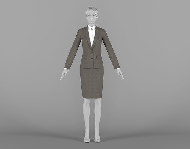 Women Formal Suits 3d Model Cgtrader