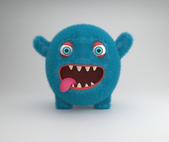 3D model cute monsters VR / AR / low-poly | CGTrader