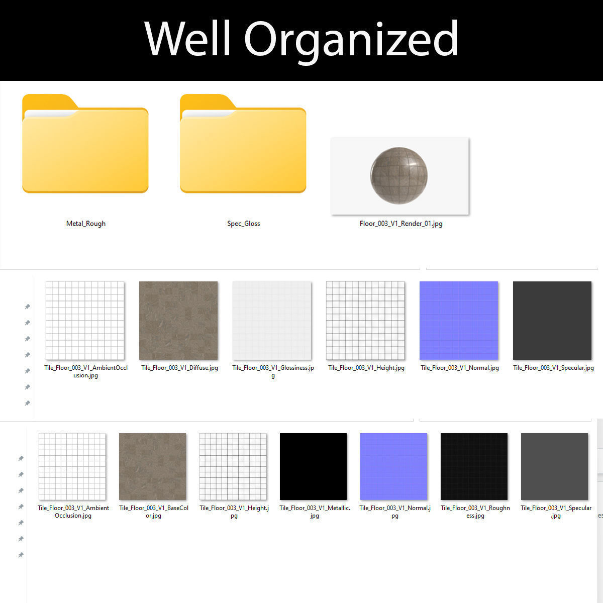 Texture Floor Tile 003 PBR 4K - V7 - Sand and Gavel Old VR / AR / low ...