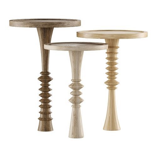 Hidden Pedestal Occasional Tables 3D model | CGTrader