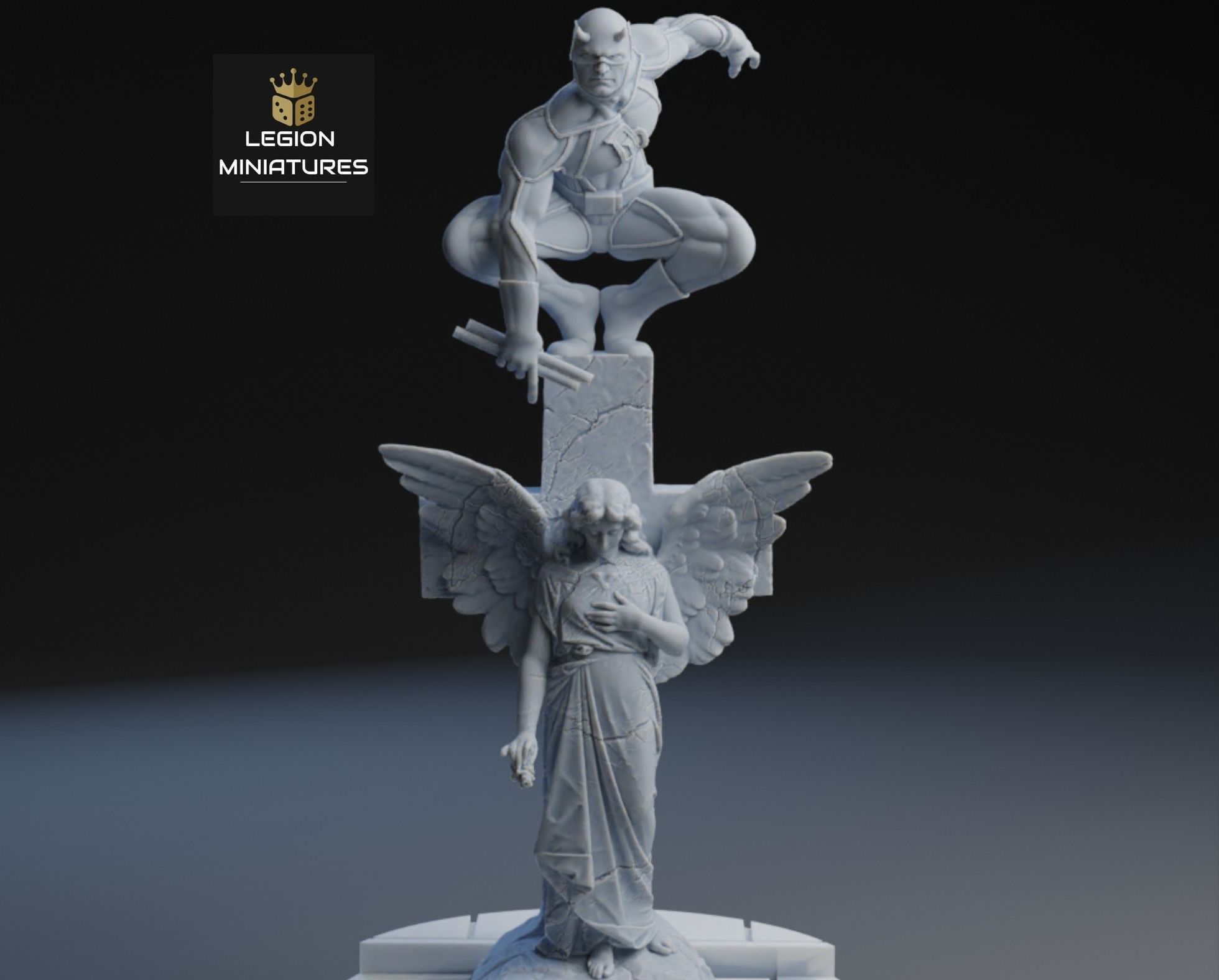 MARVEL CRISIS PROTOCOL DAREDEVIL PRESUPPORTED INCLUDED 3D model 3D ...
