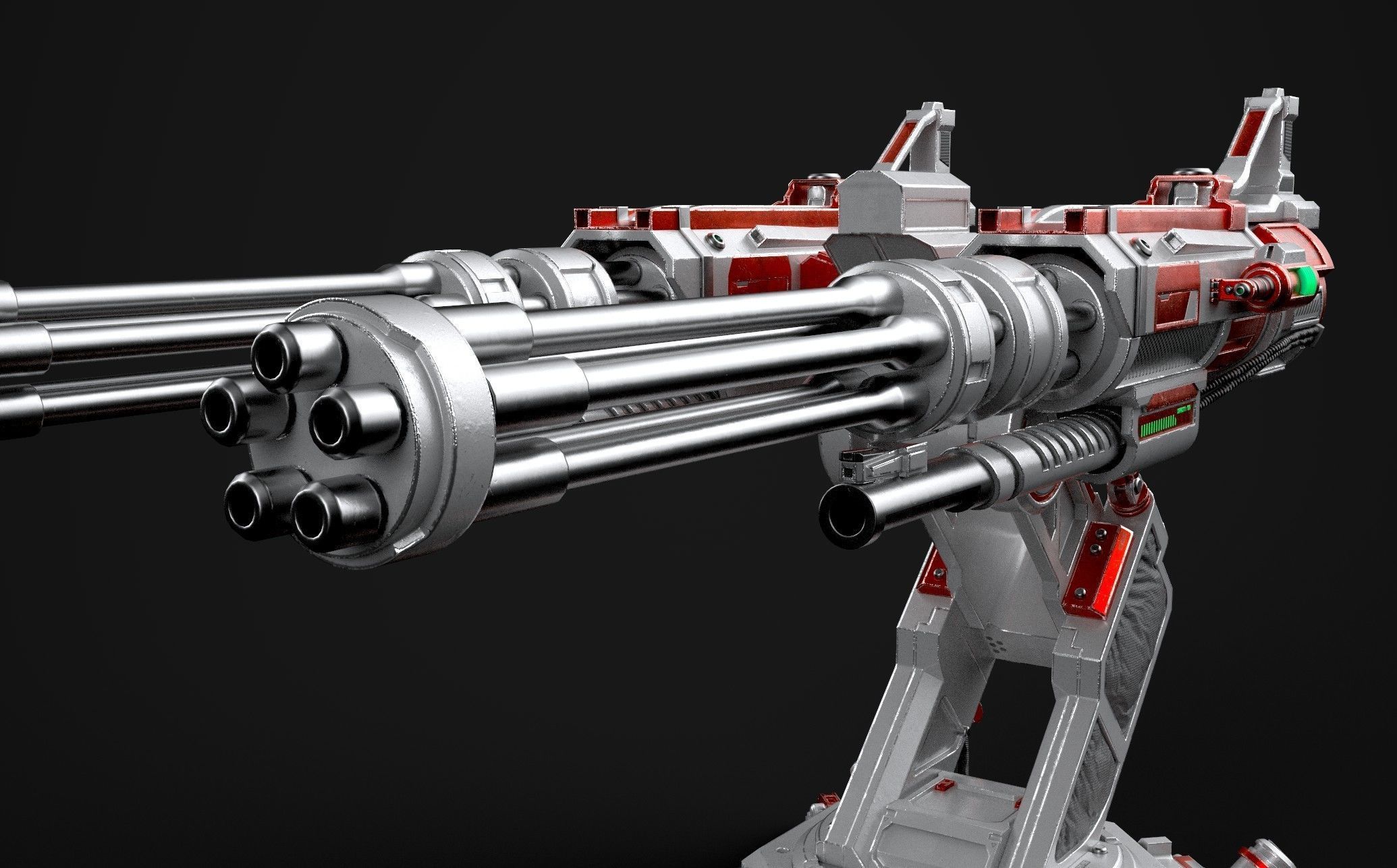 3D model Sci-Fi Laser Turret VR / AR / low-poly | CGTrader