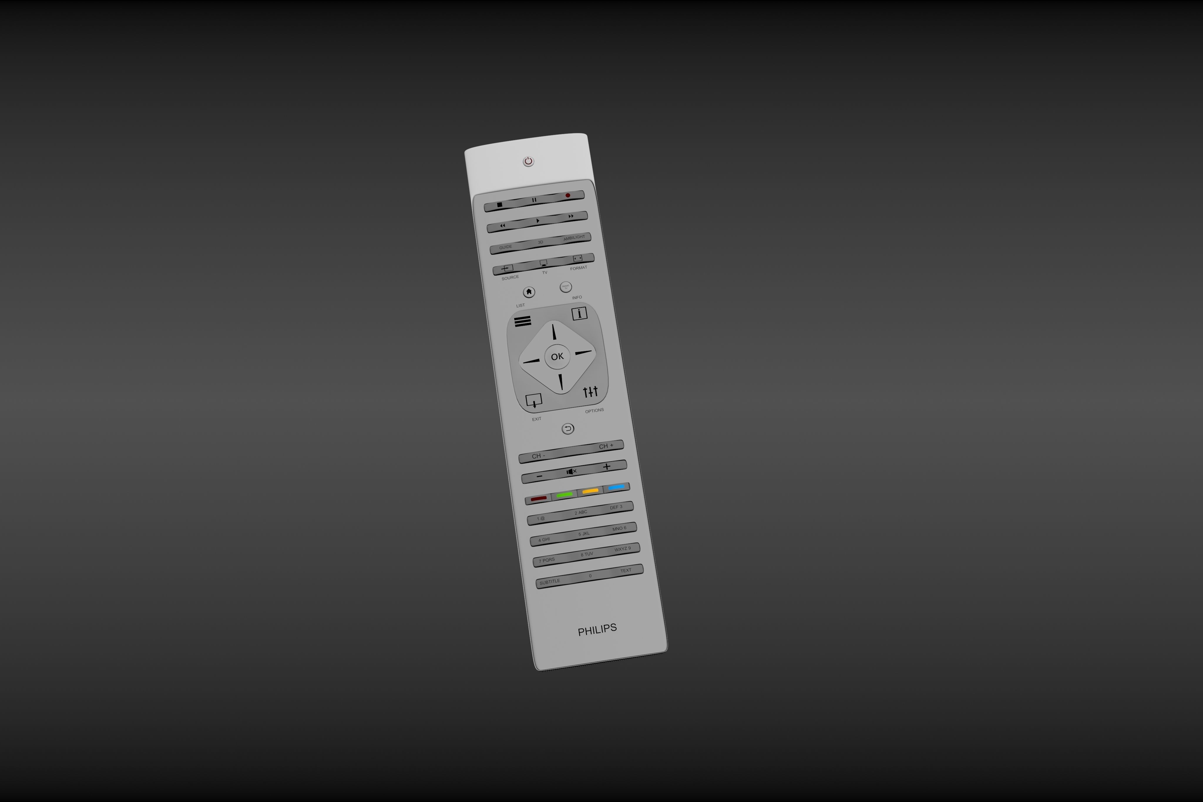 TV remote 3D model | CGTrader