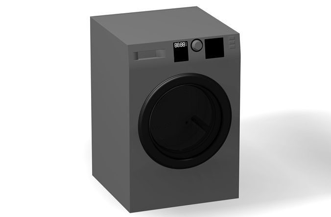 Washing machine - laundry washing machine 3D model | CGTrader