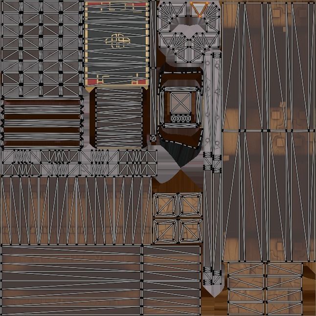 3D model Stylized table PBR game ready Low-poly 3D model VR / AR / low ...