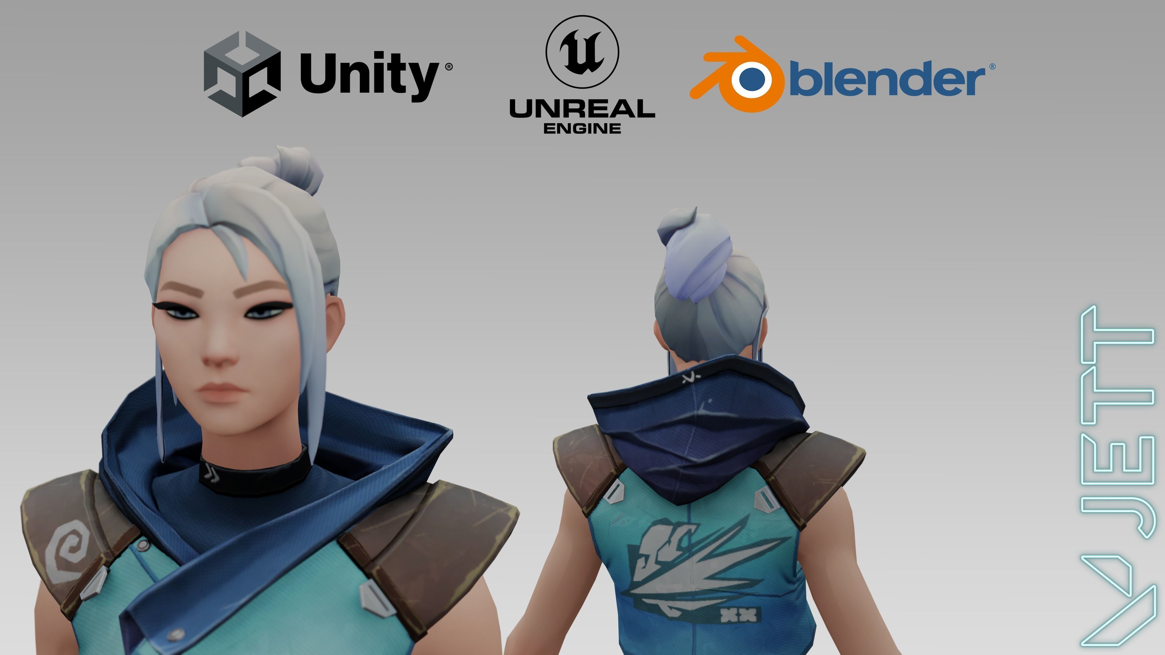 3D model Valorant Jett VR / AR / low-poly | CGTrader