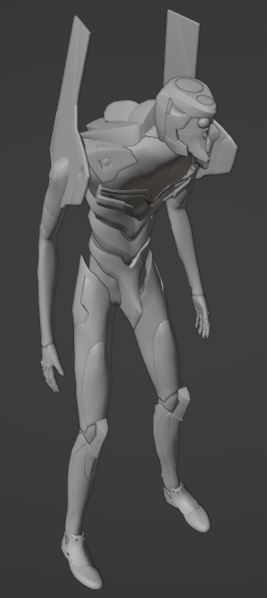 3D model Rigged EVA 00 Unit Neon Genesis Evangelion VR / AR / low-poly ...