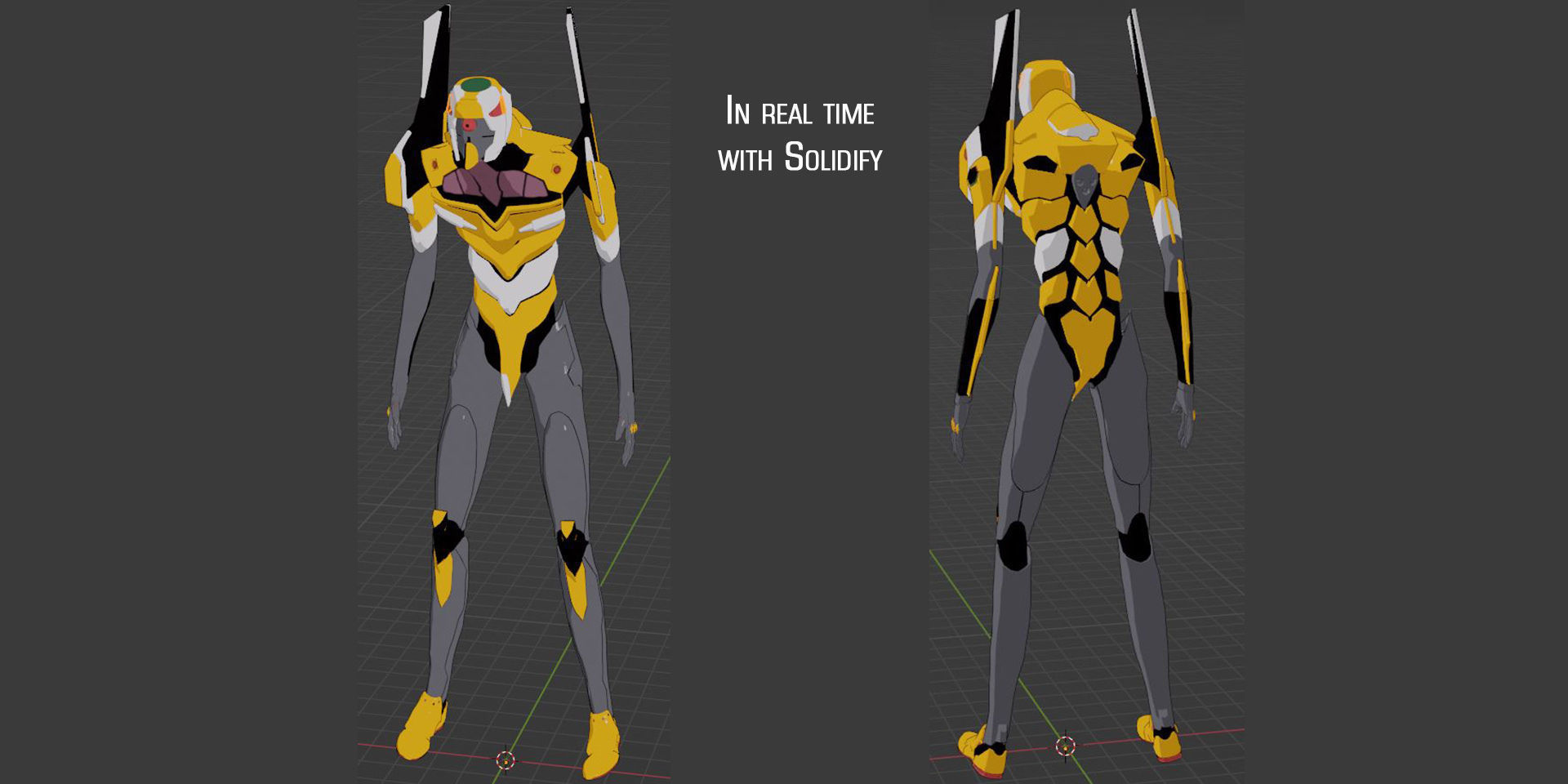 3D model Rigged EVA 00 Unit Neon Genesis Evangelion VR / AR / low-poly ...