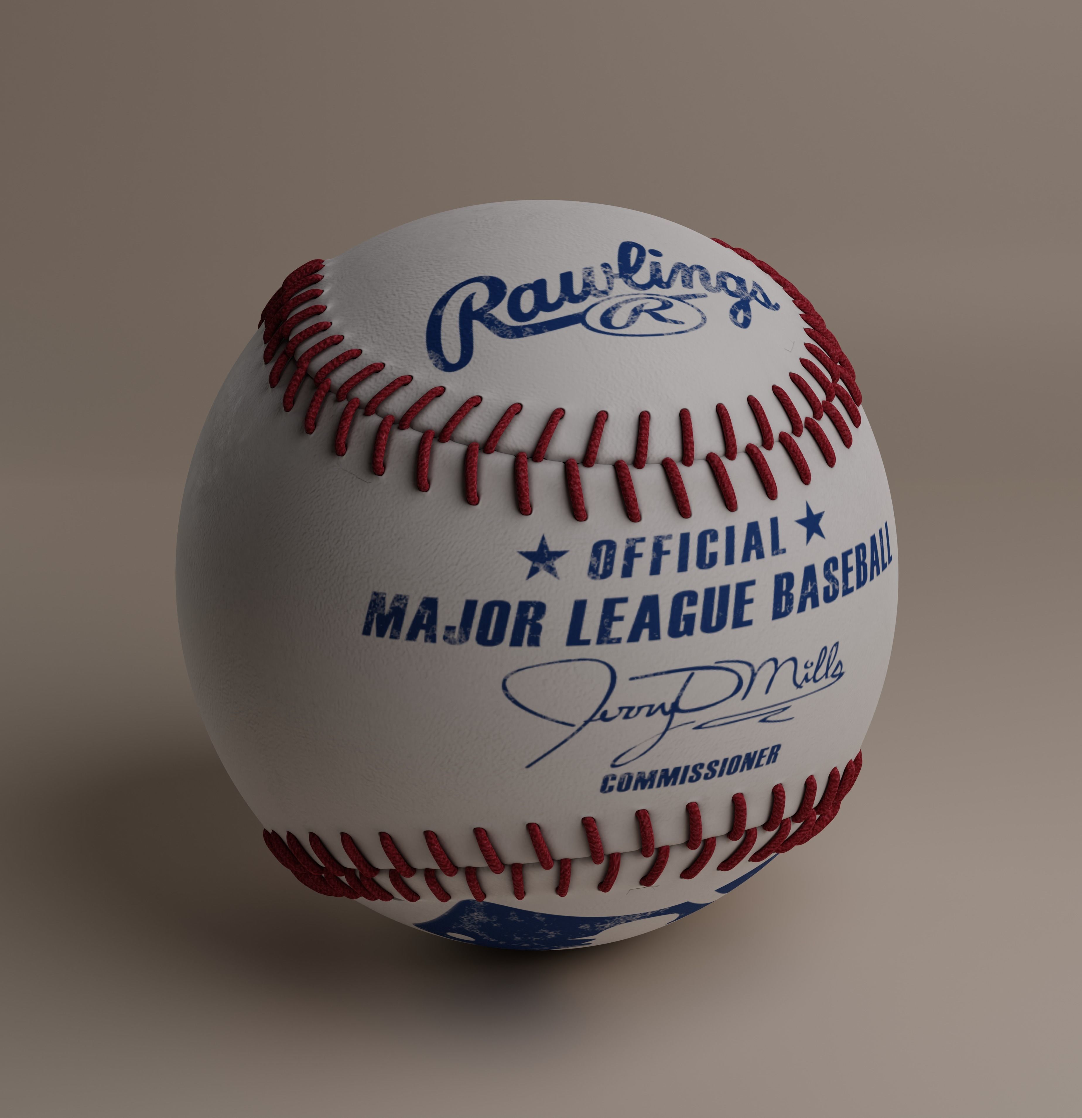 3D model baseball -4k-game ready VR / AR / low-poly | CGTrader