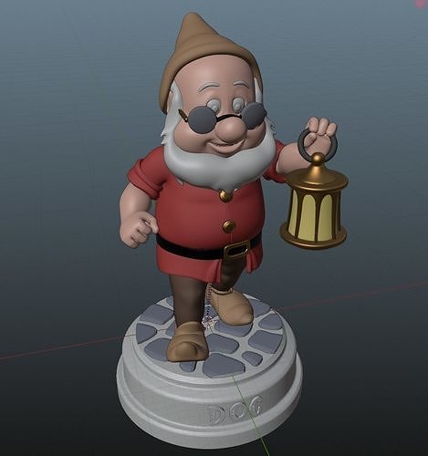 Doc the Dwarf 3D model 3D printable | CGTrader