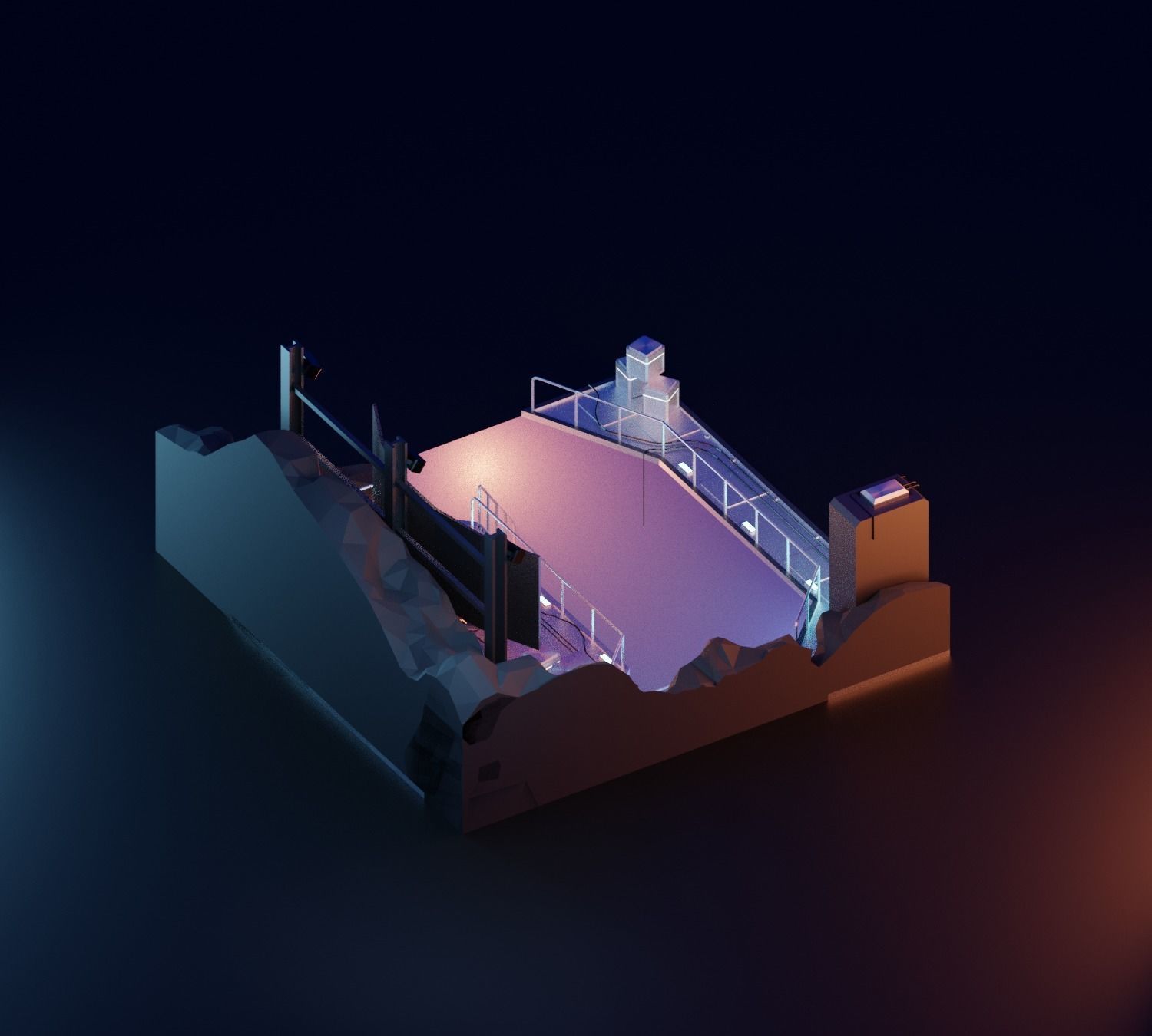 Cartoon Batcave 3D model | CGTrader