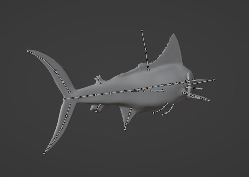 3D model Sword Fish Animated VR / AR / low-poly | CGTrader