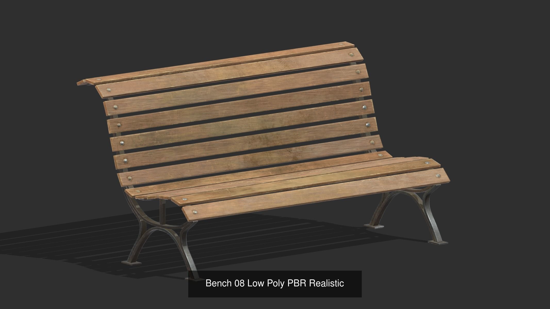 10 Benches Low Poly PBR Realistic Collection VR / AR / low-poly | CGTrader