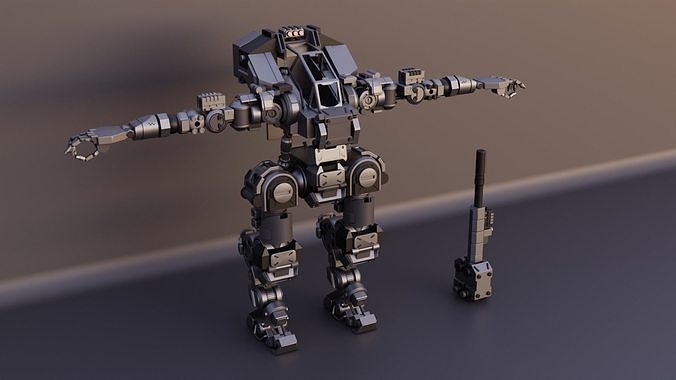3D model mecha VR / AR / low-poly | CGTrader