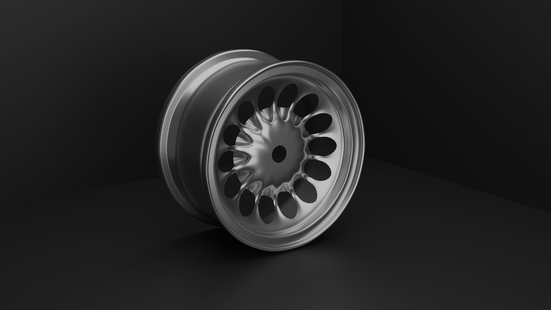 3D model Retro rim car VR / AR / low-poly | CGTrader