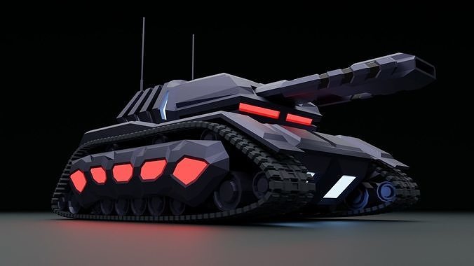 3D model Tank - Scifi - Terminator Mk1 VR / AR / low-poly | CGTrader