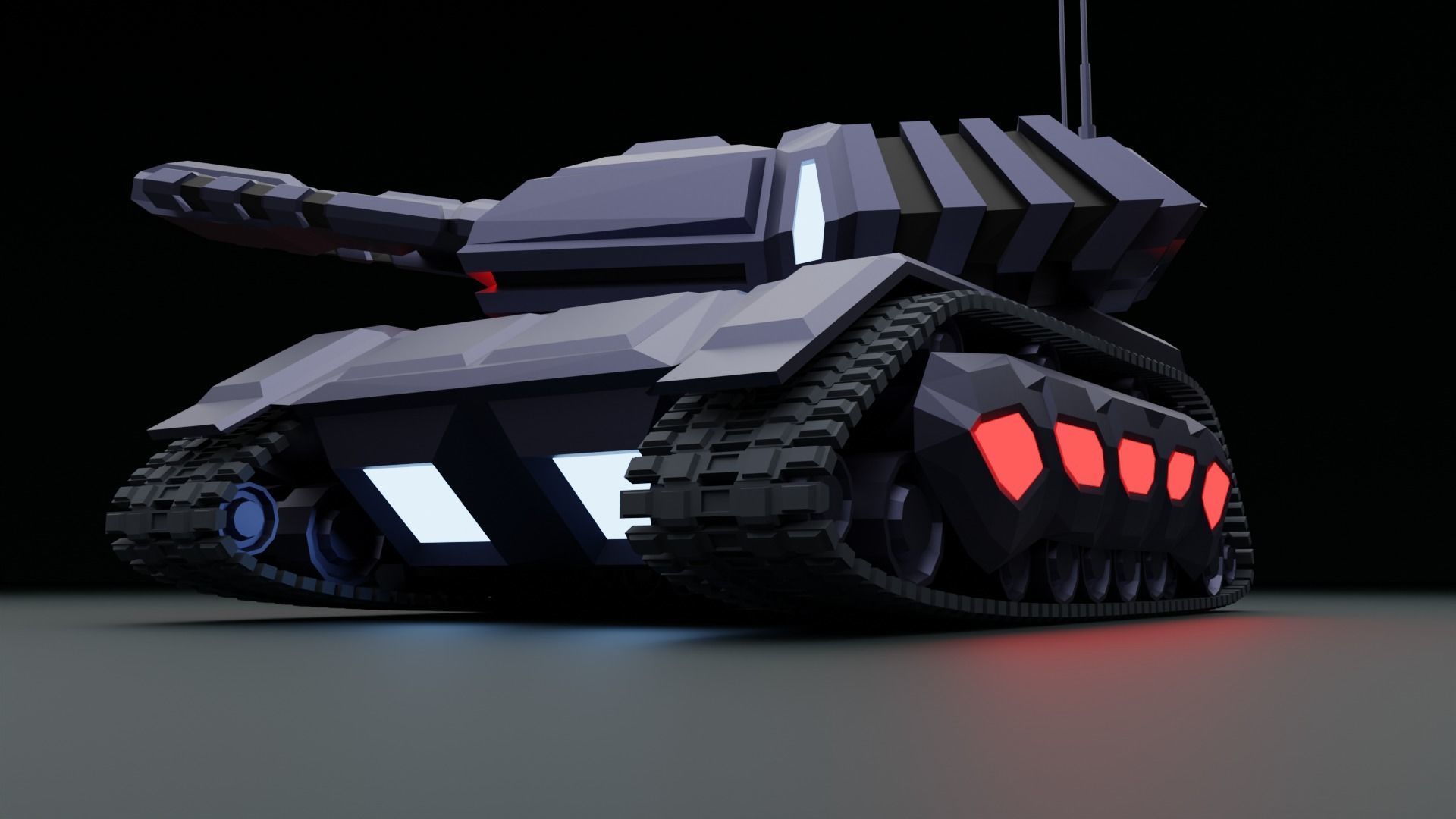 3D model Tank - Scifi - Terminator Mk1 VR / AR / low-poly | CGTrader