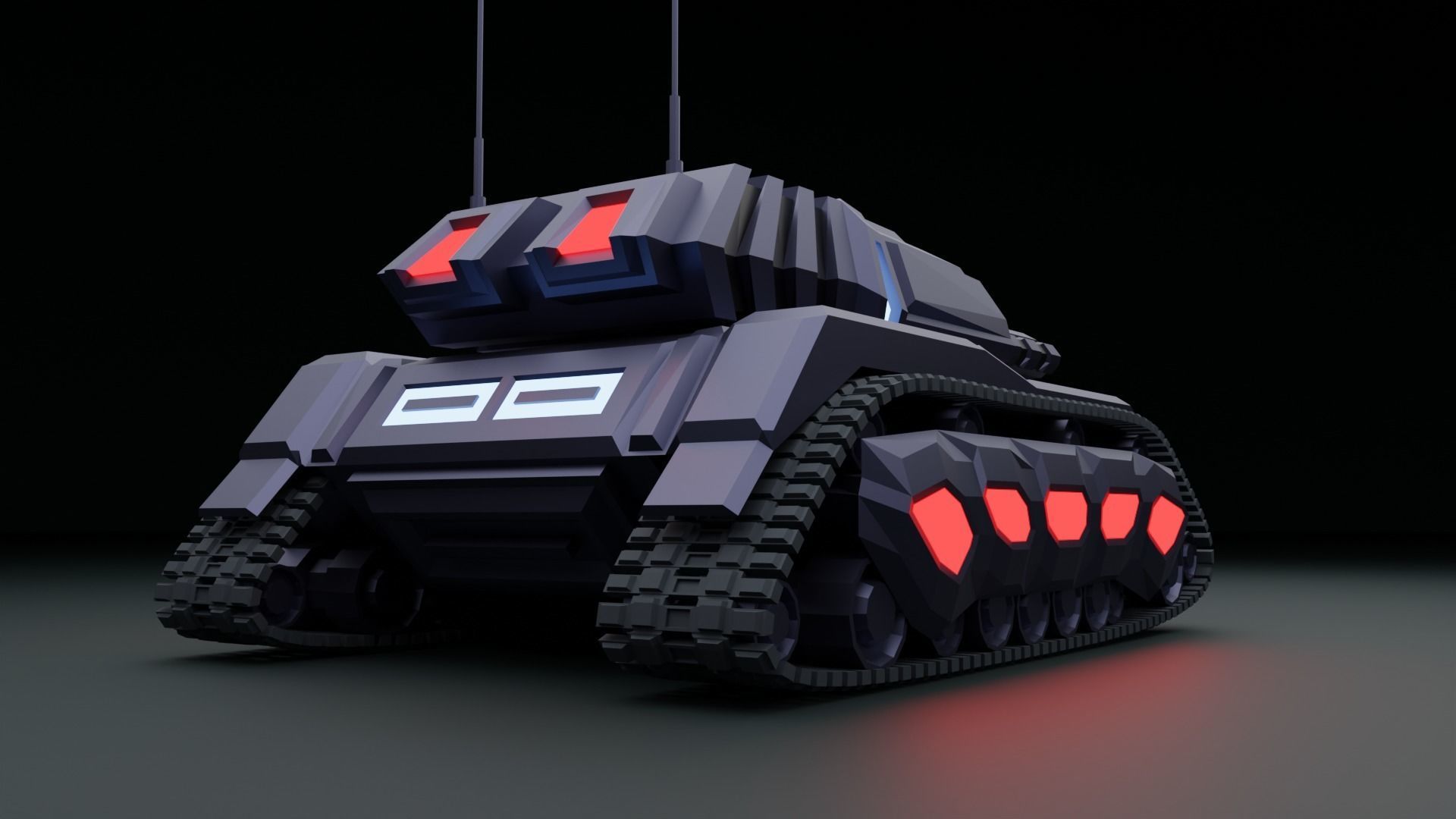 3D model Tank - Scifi - Terminator Mk1 VR / AR / low-poly | CGTrader