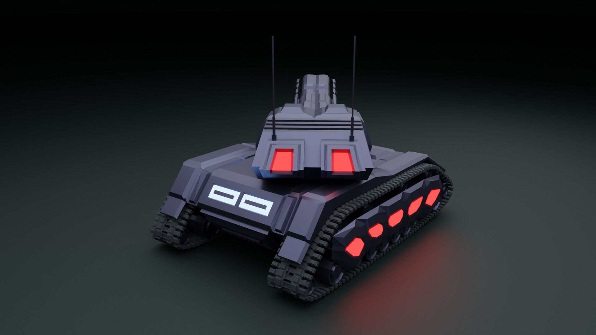 3D model Tank - Scifi - Terminator Mk1 VR / AR / low-poly | CGTrader