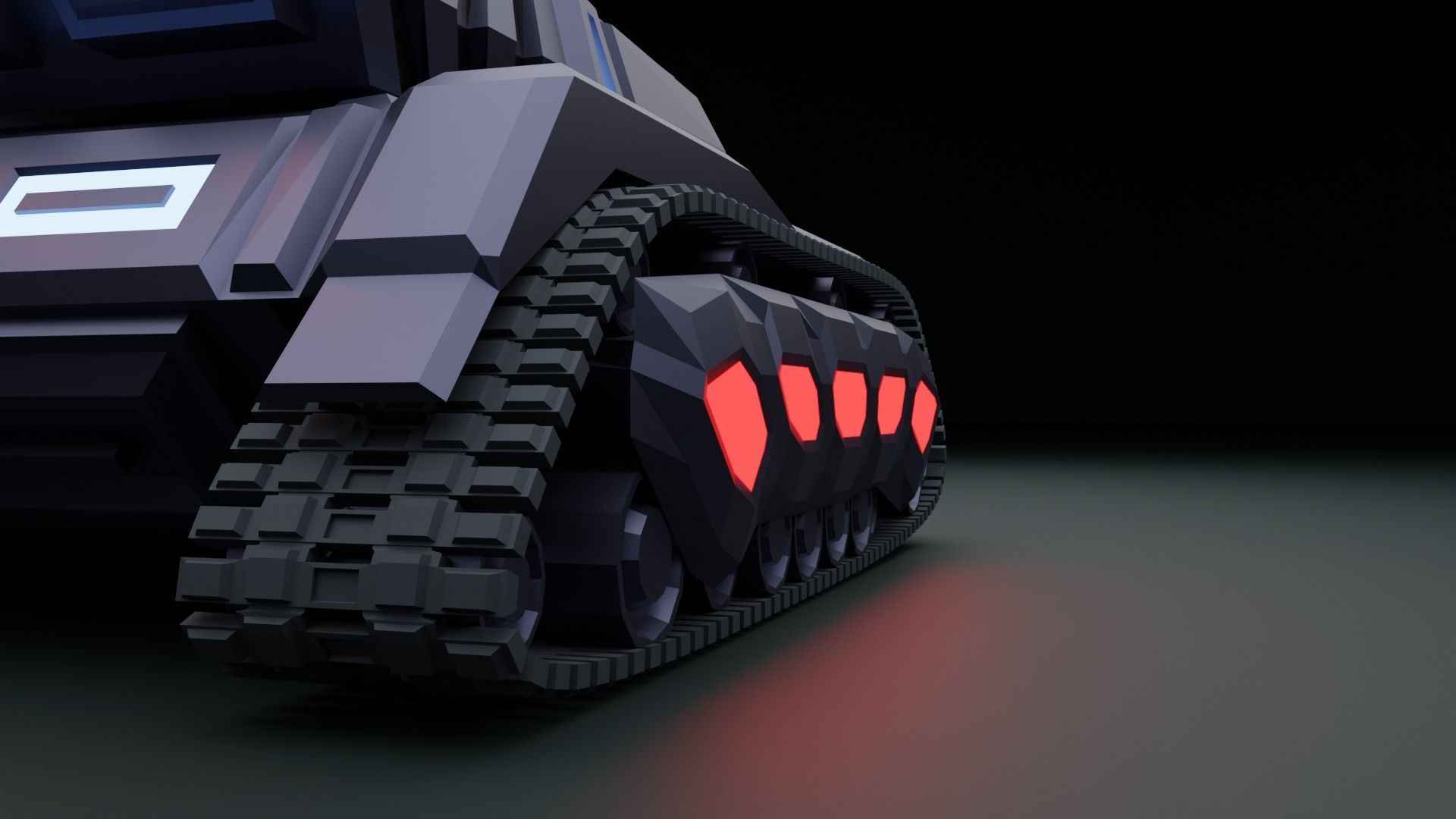 3D model Tank - Scifi - Terminator Mk1 VR / AR / low-poly | CGTrader