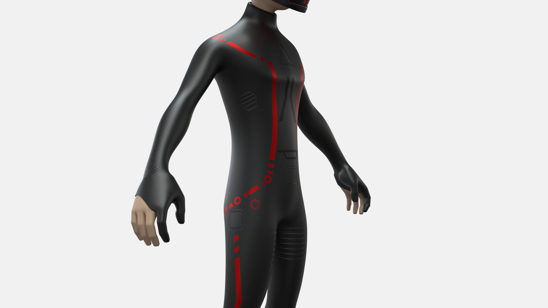 3D model Tron Man Racer VR / AR / low-poly | CGTrader
